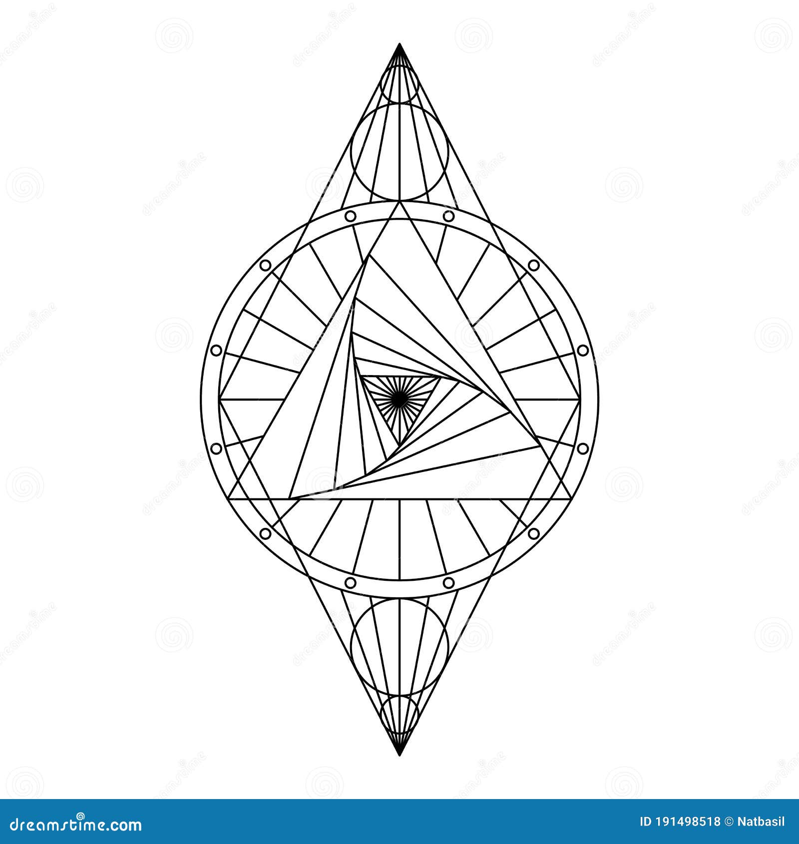 Black Geometric Element Line Symbol Stock Vector - Illustration of ...