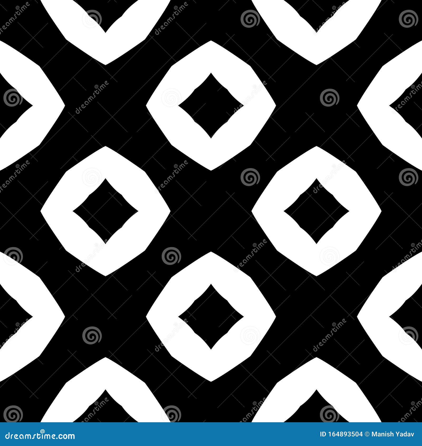 Black Geometric Seamless Triangles Pattern in Black Background Vector ...