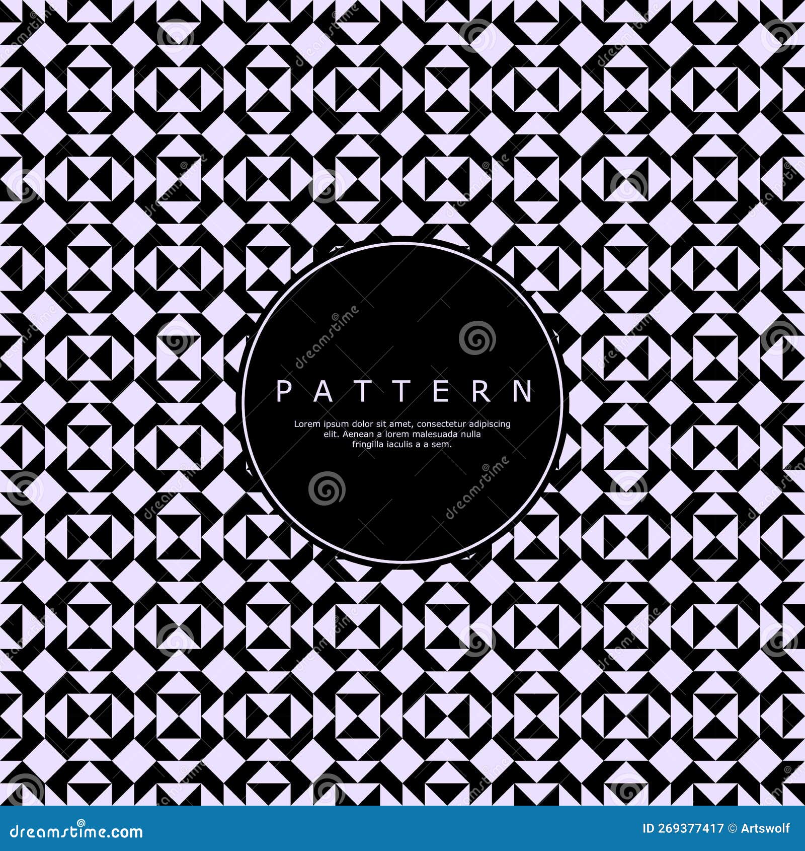 Black Geometric Shape Seamless Pattern. Triangle Abstract Pattern ...