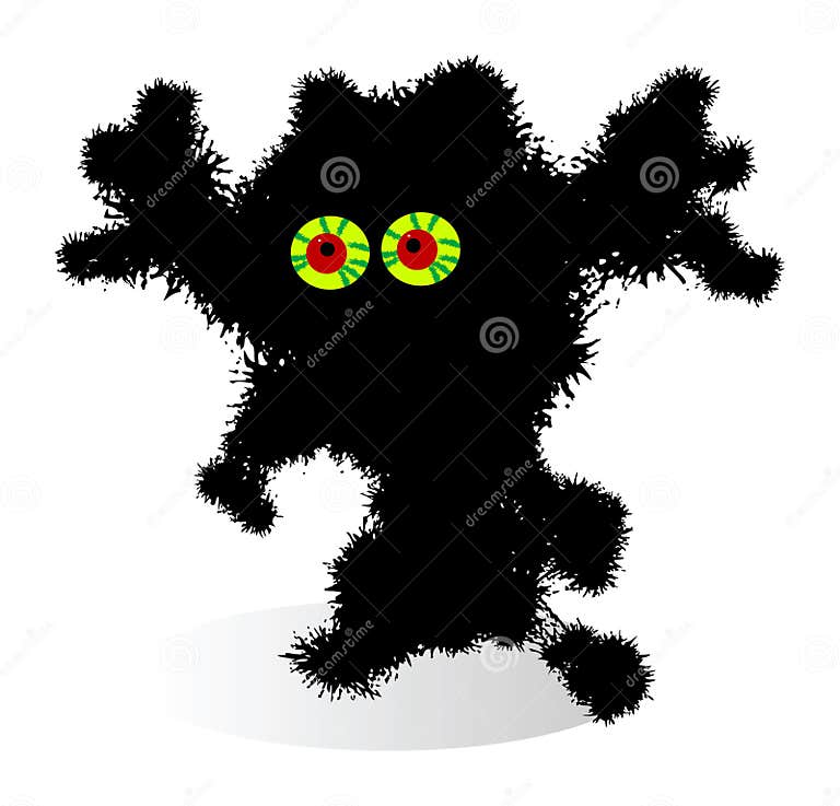 Black Germ stock vector. Illustration of organism, bacteria - 12709005