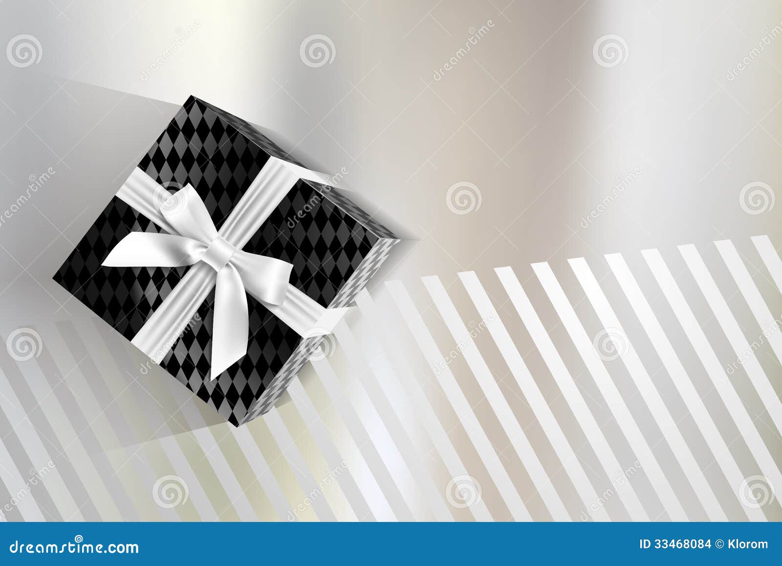 Black gift box stock vector. Illustration of gift, valentine - 33468084