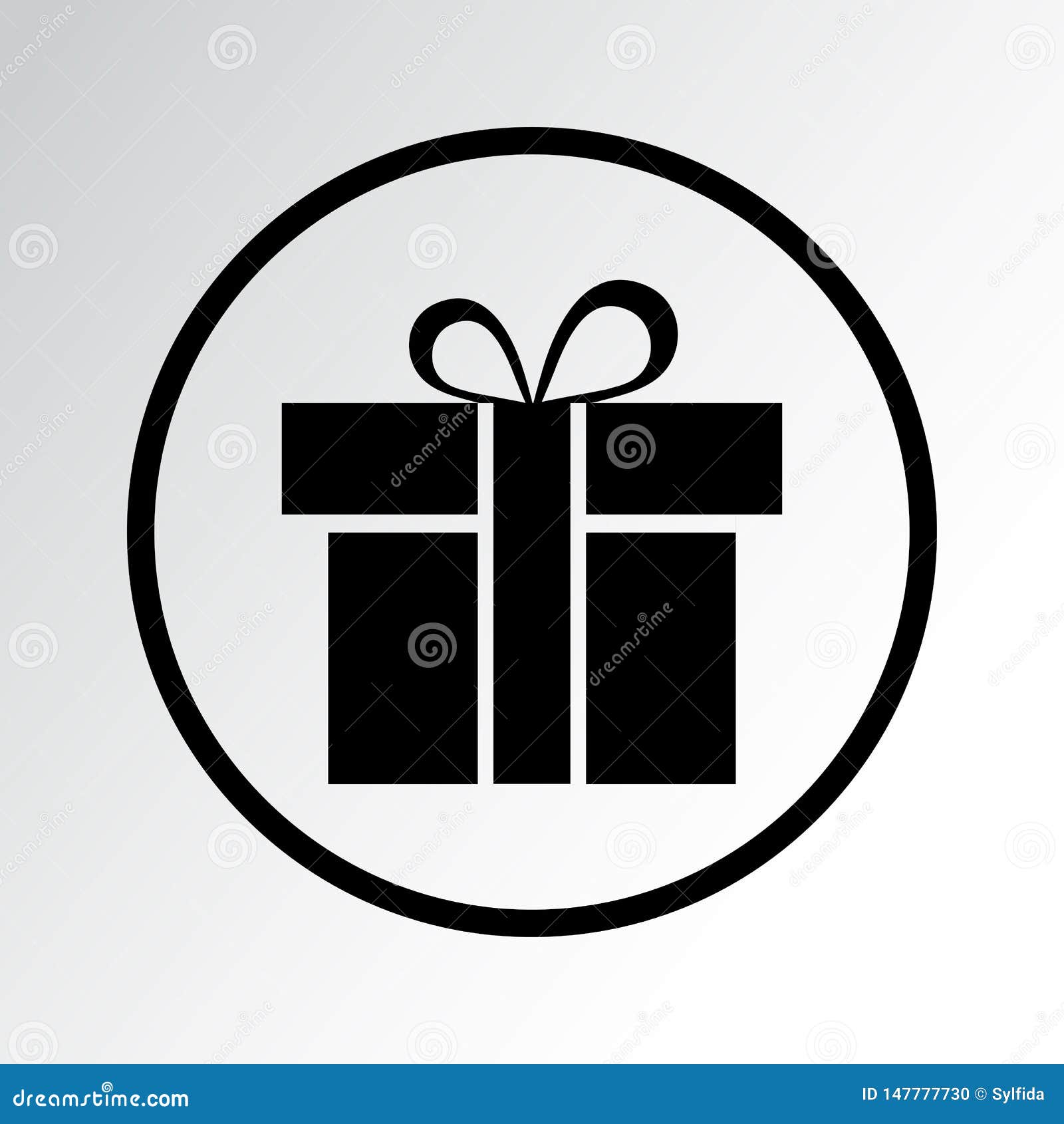 Black Gift Icon. Vector Illustration Stock Illustration - Illustration ...