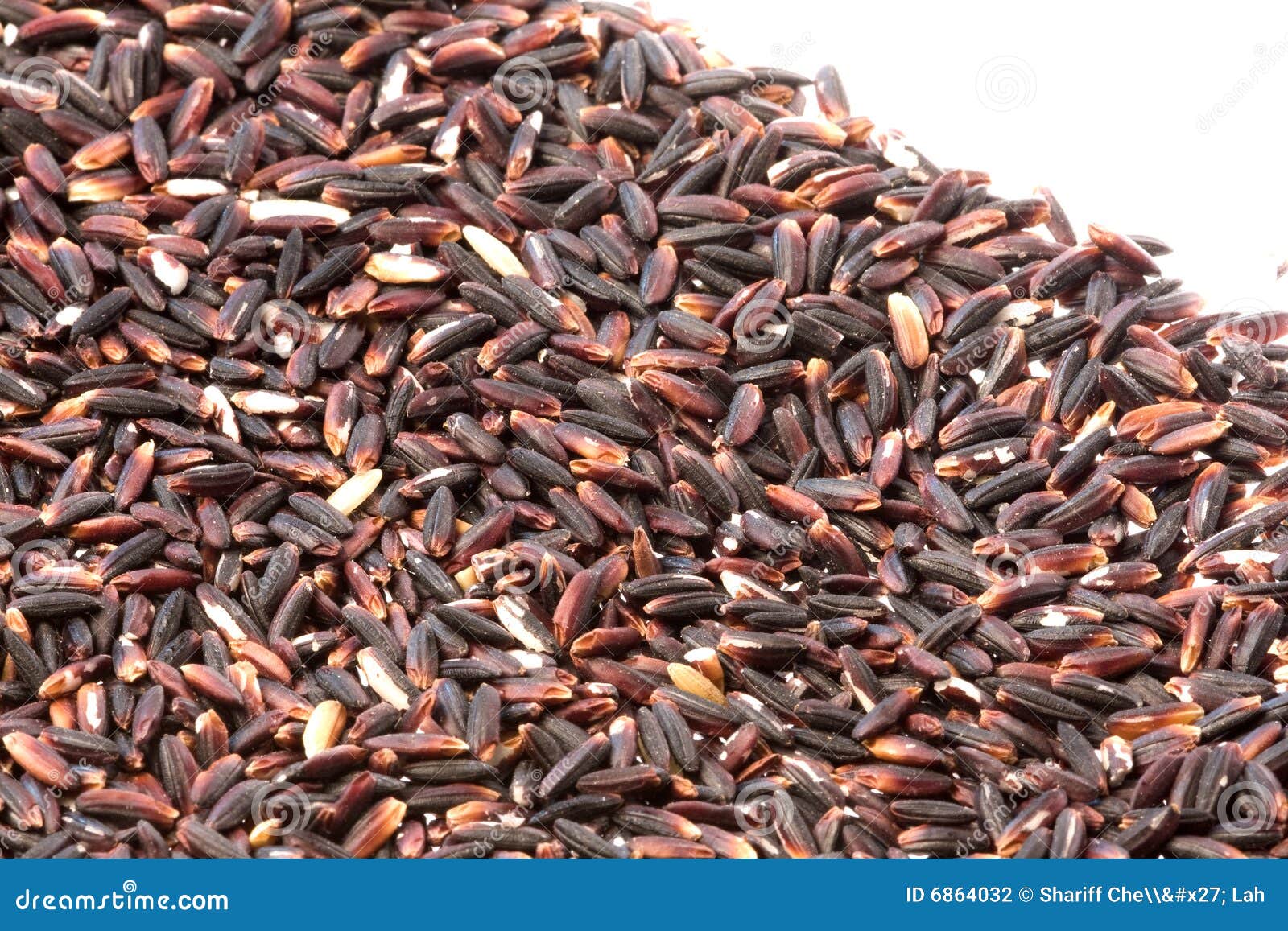 Black Glutinous Rice Isolated Stock Photo - Image of produce, lunch ...