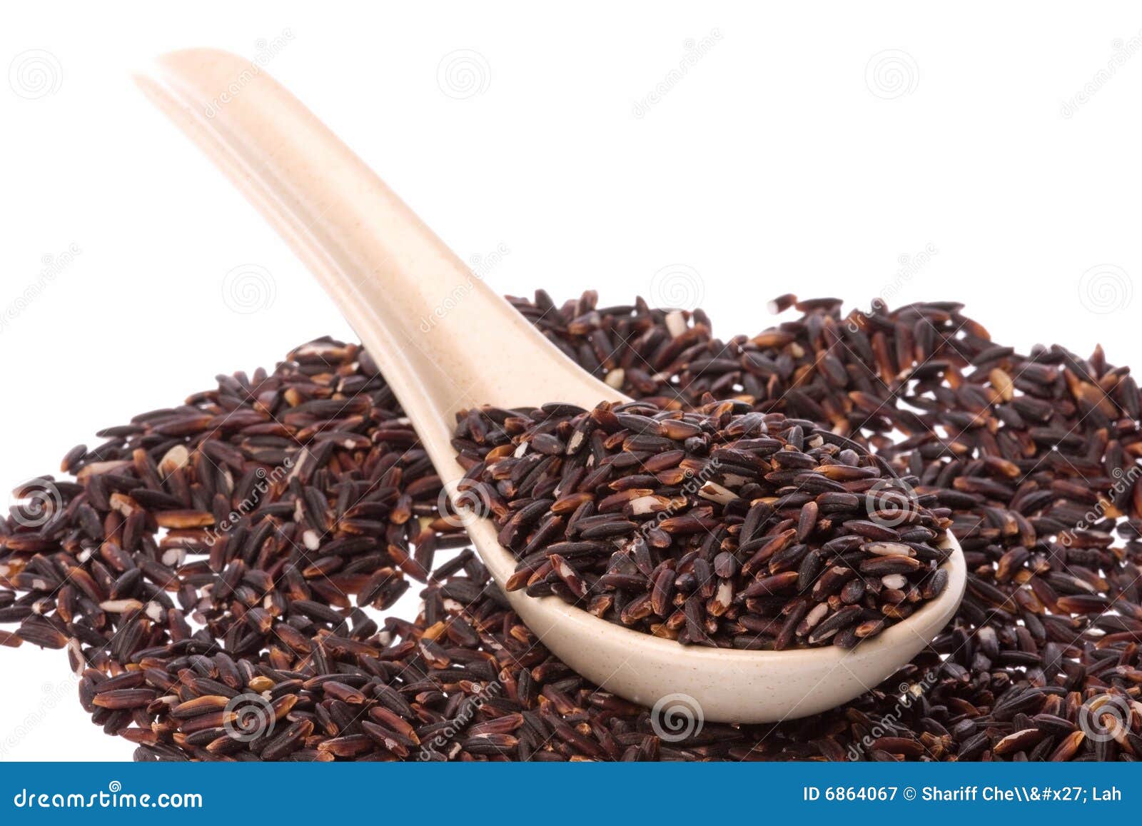 Black Glutinous Rice Isolated Stock Image - Image of diet, organic: 6864067