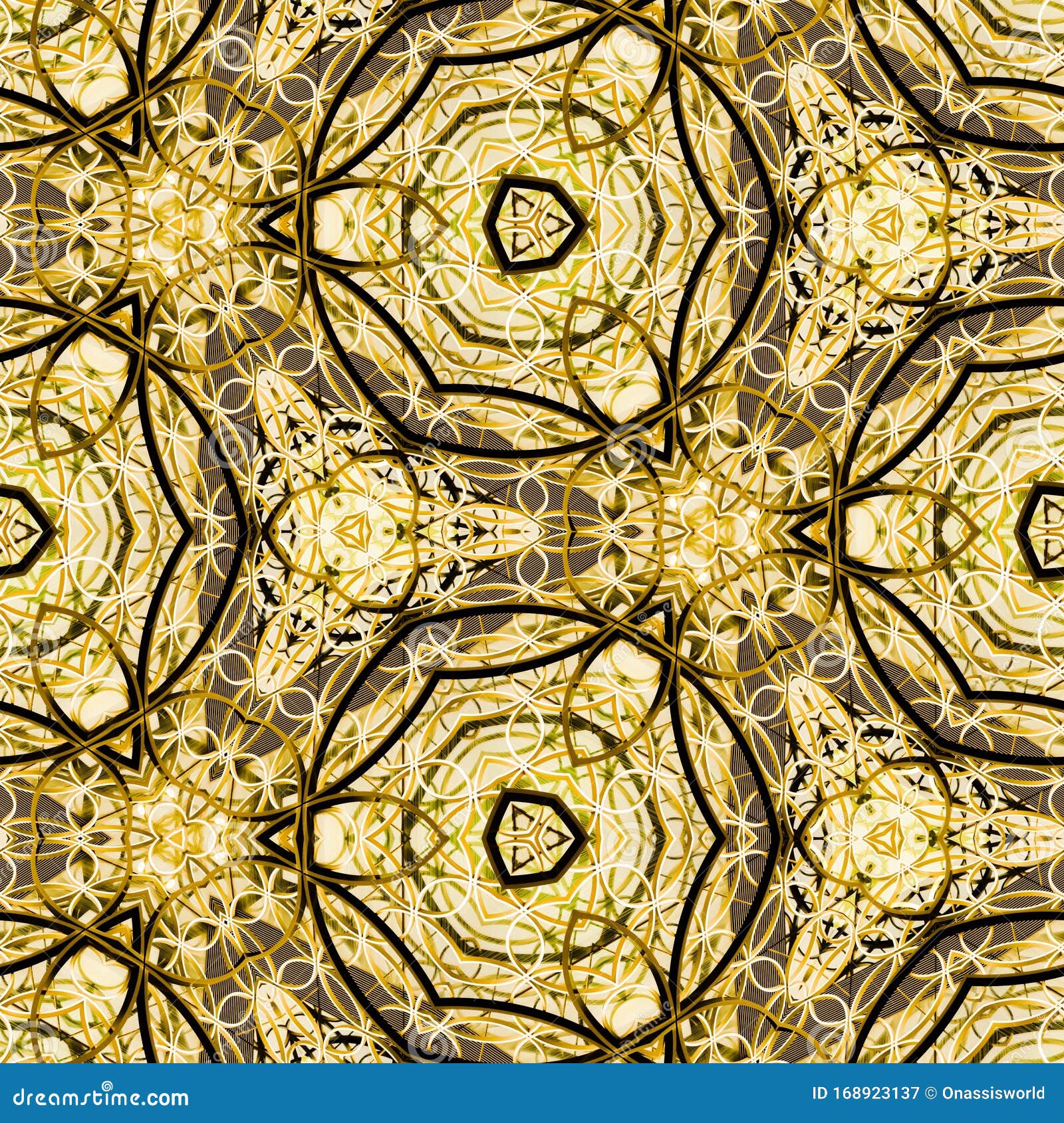 Black Gold Abstract Art Background Painting Stock Illustration ...