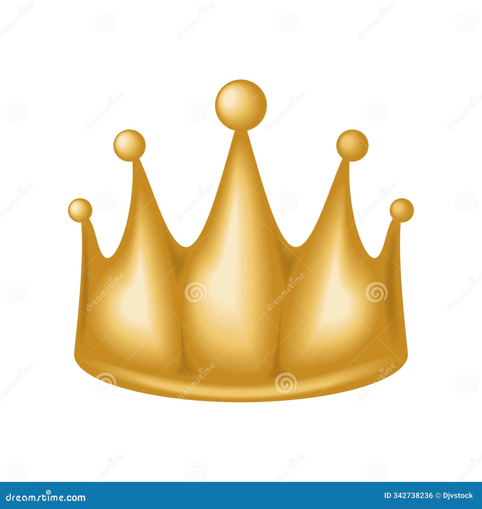 Black and Gold Birthday Crown Stock Illustration - Illustration of ...