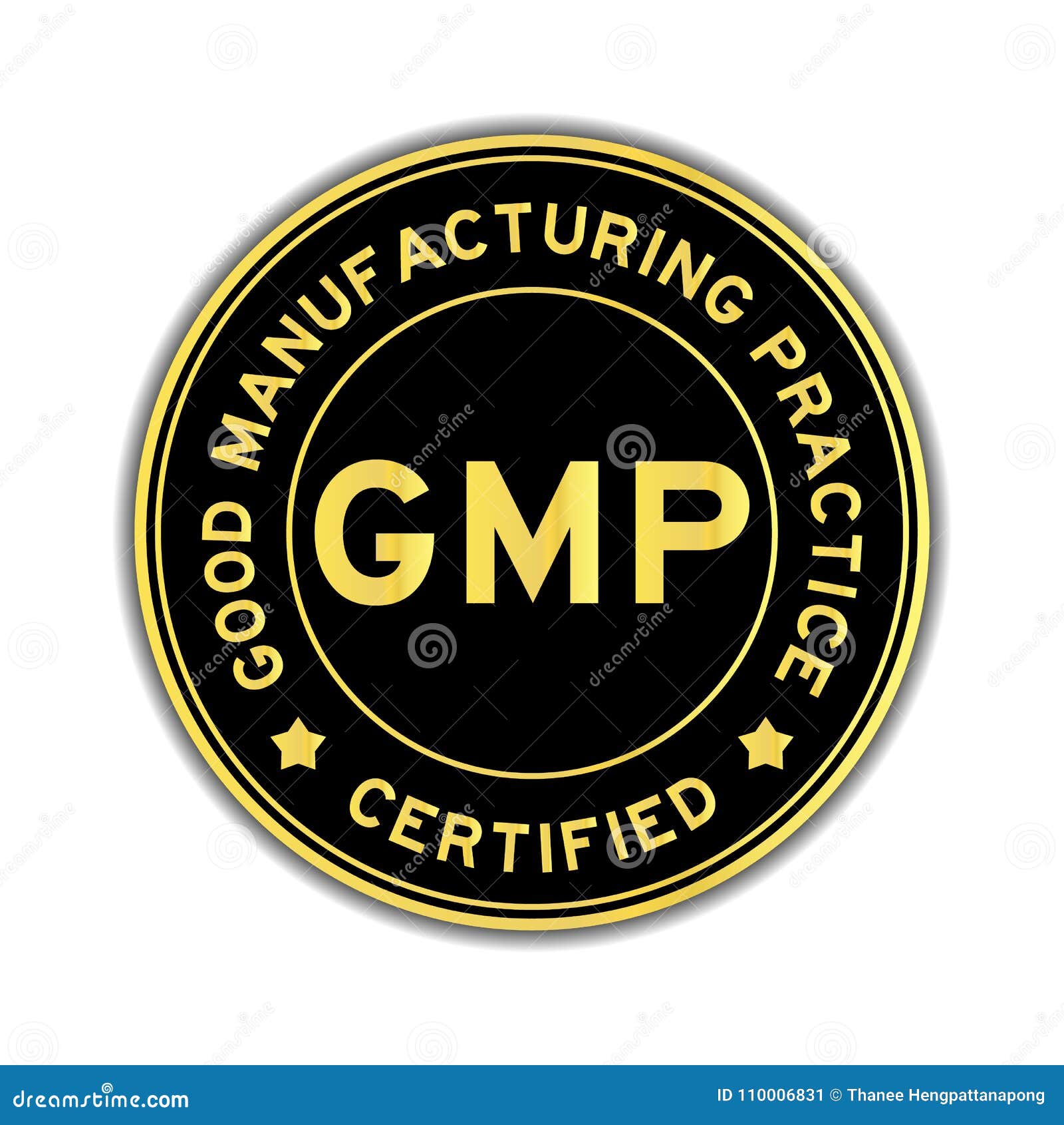 Black and Gold Color GMP Round Sticker Stock Vector - Illustration of ... Black and Gold Color GMP Round Sticker Stock Vector - Illustration of ...