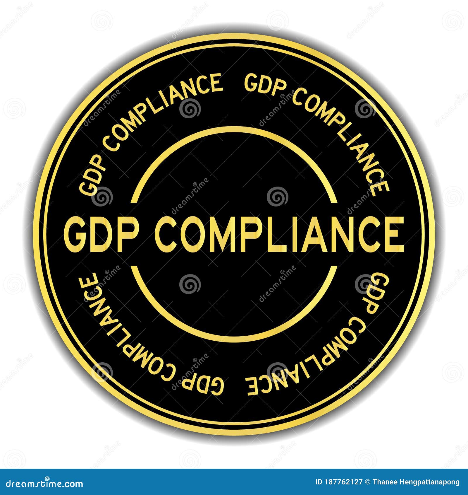 Black and Gold Round Sticker with Word GDP Abbreviation Good ... Black and Gold Round Sticker with Word GDP Abbreviation Good ...