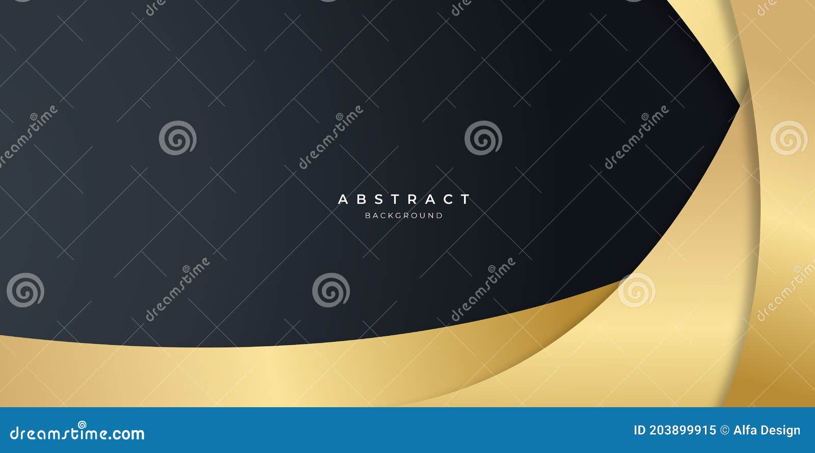 Black Gold Curve Abstract Background for Presentation Design Stock ...