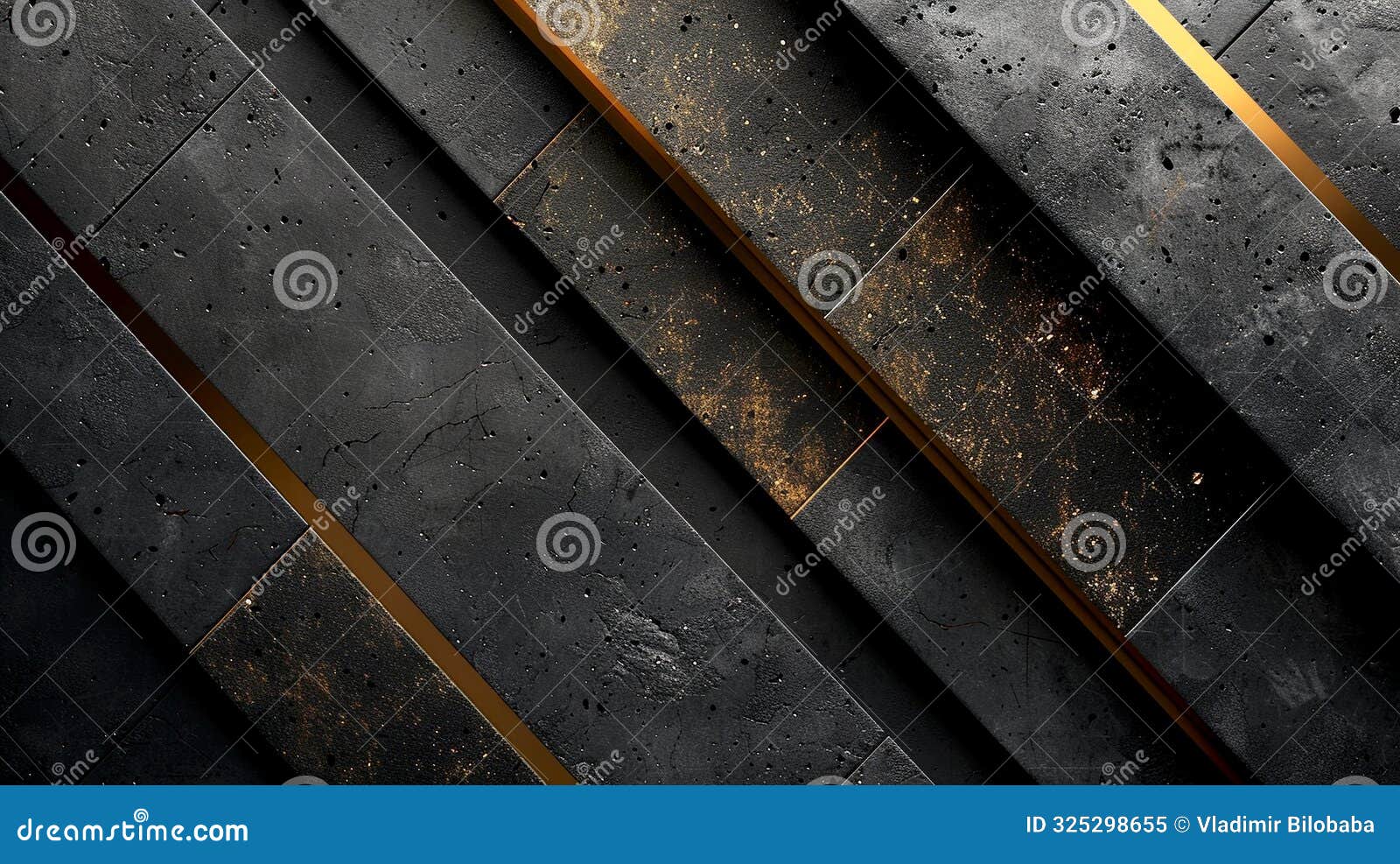 Black and Gold Diagonal Stone Pattern Stock Illustration - Illustration ...