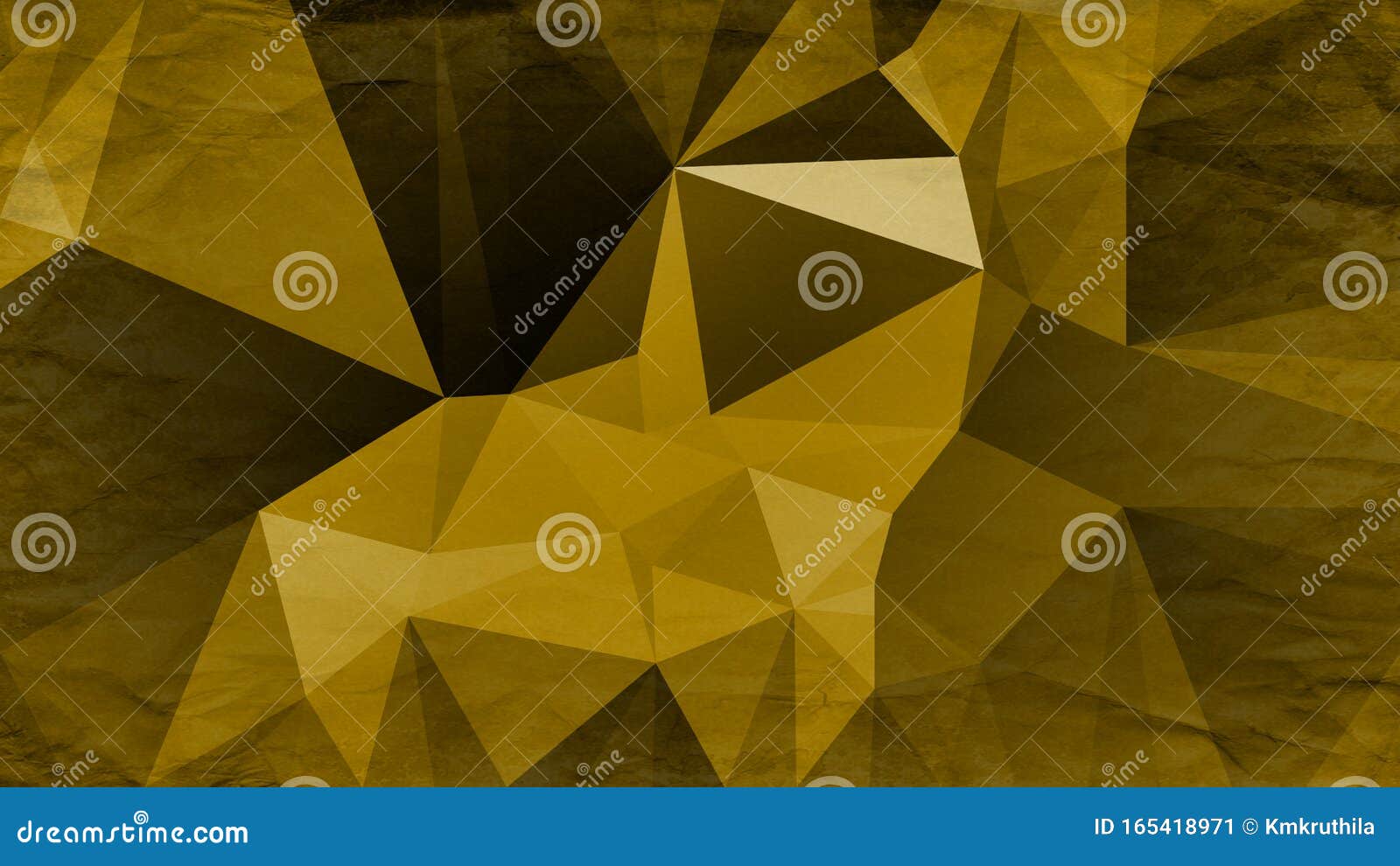 Black and Gold Distressed Polygon Background Image Stock Illustration ...
