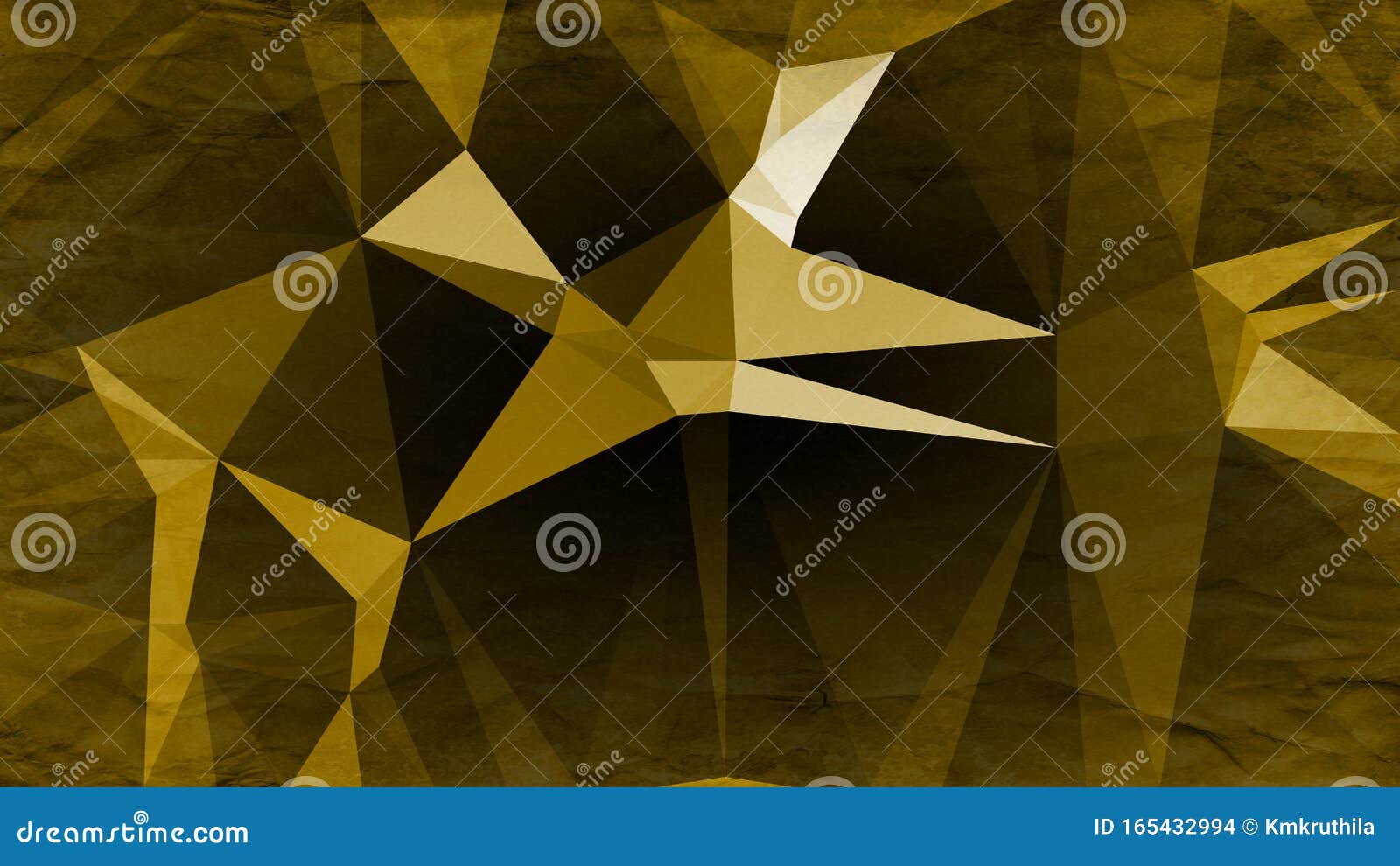 Black and Gold Grunge Polygon Pattern Background Image Stock Photo ...