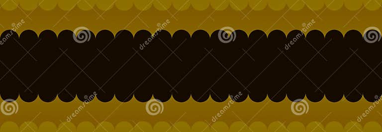 Black Gold Header Abstract Background Wide-Screen Stock Illustration ...