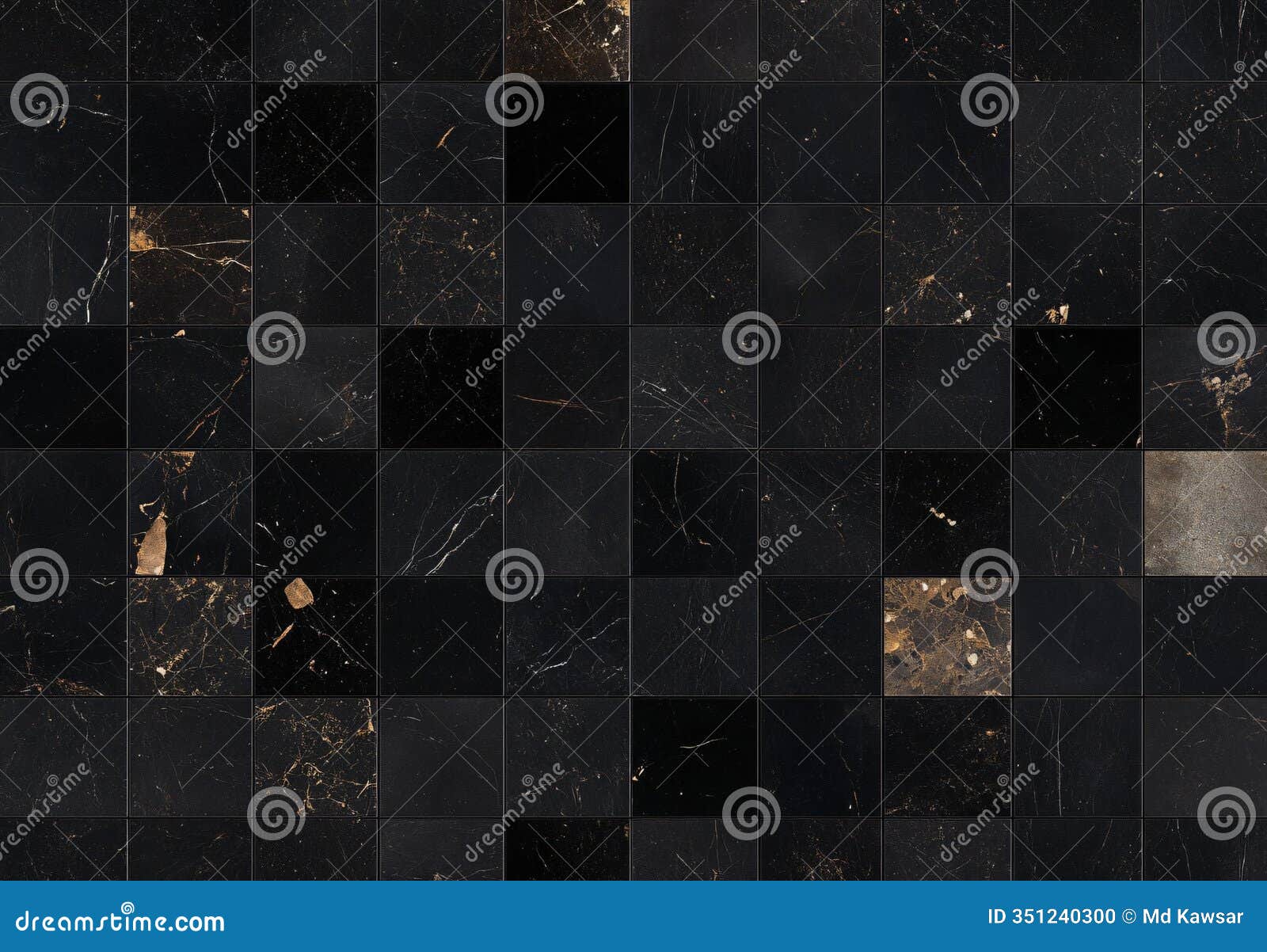 Black Gold Marble Tile Seamless Texture Pattern High Quality Image ...