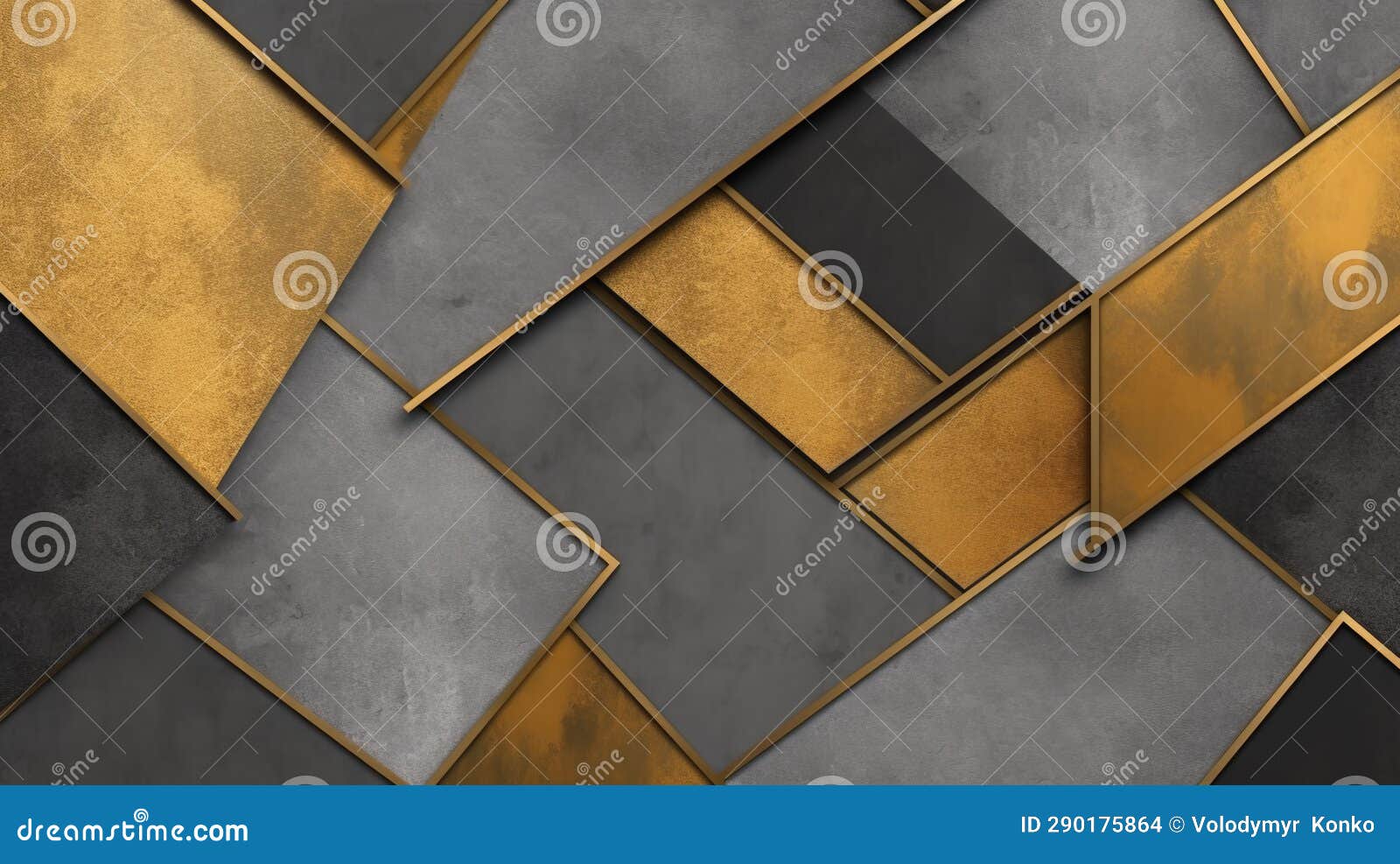 Black and Gold Metallic Square Wallpaper for Elegant Interior Design ...