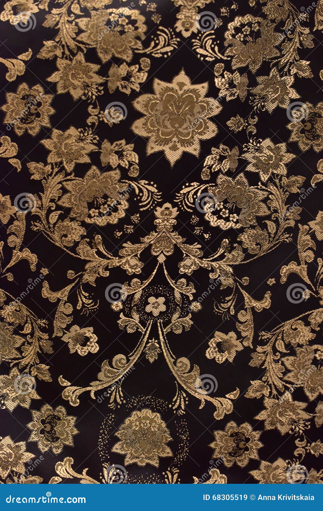 Black with gold pattern stock illustration. Illustration of design ...