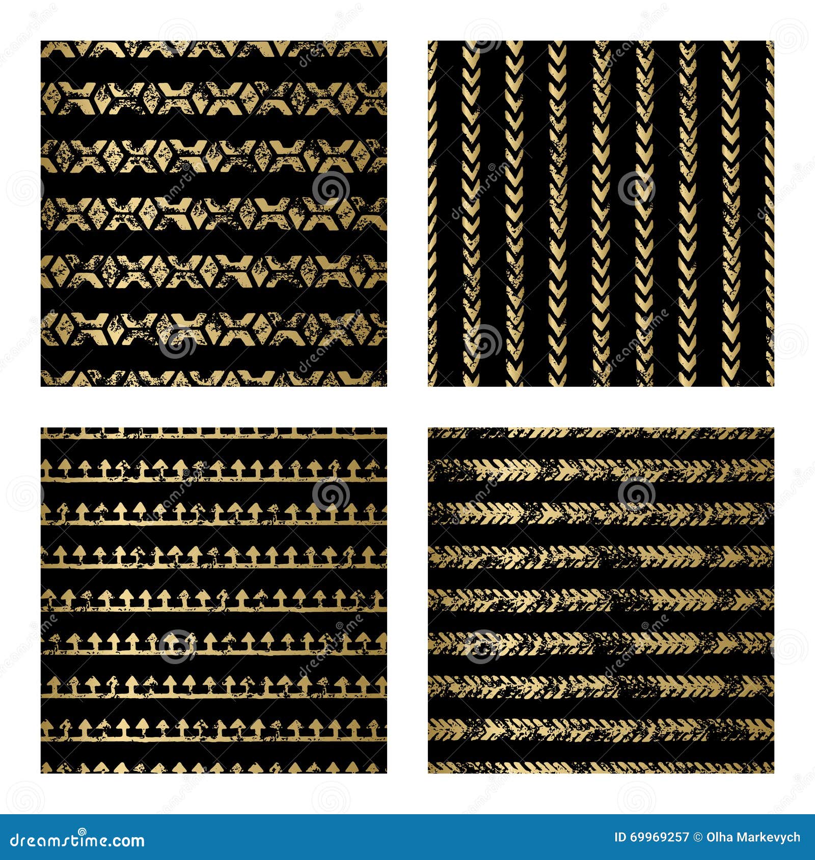 Black and Gold Seamless Pattern Stock Vector - Illustration of glow ...