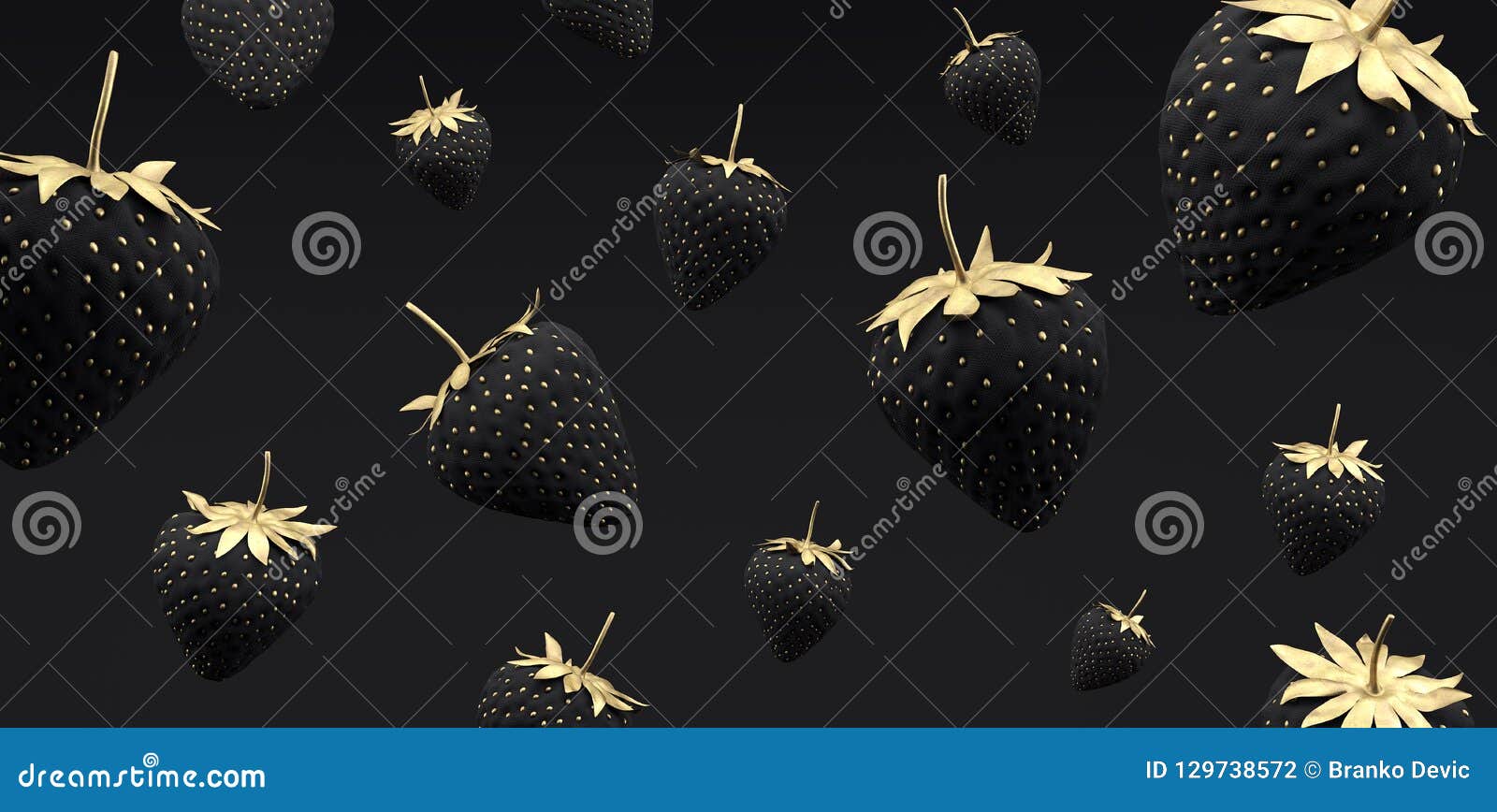 Black Gold Coating Engagement Ring With Diamond Gem Stock Photography ...