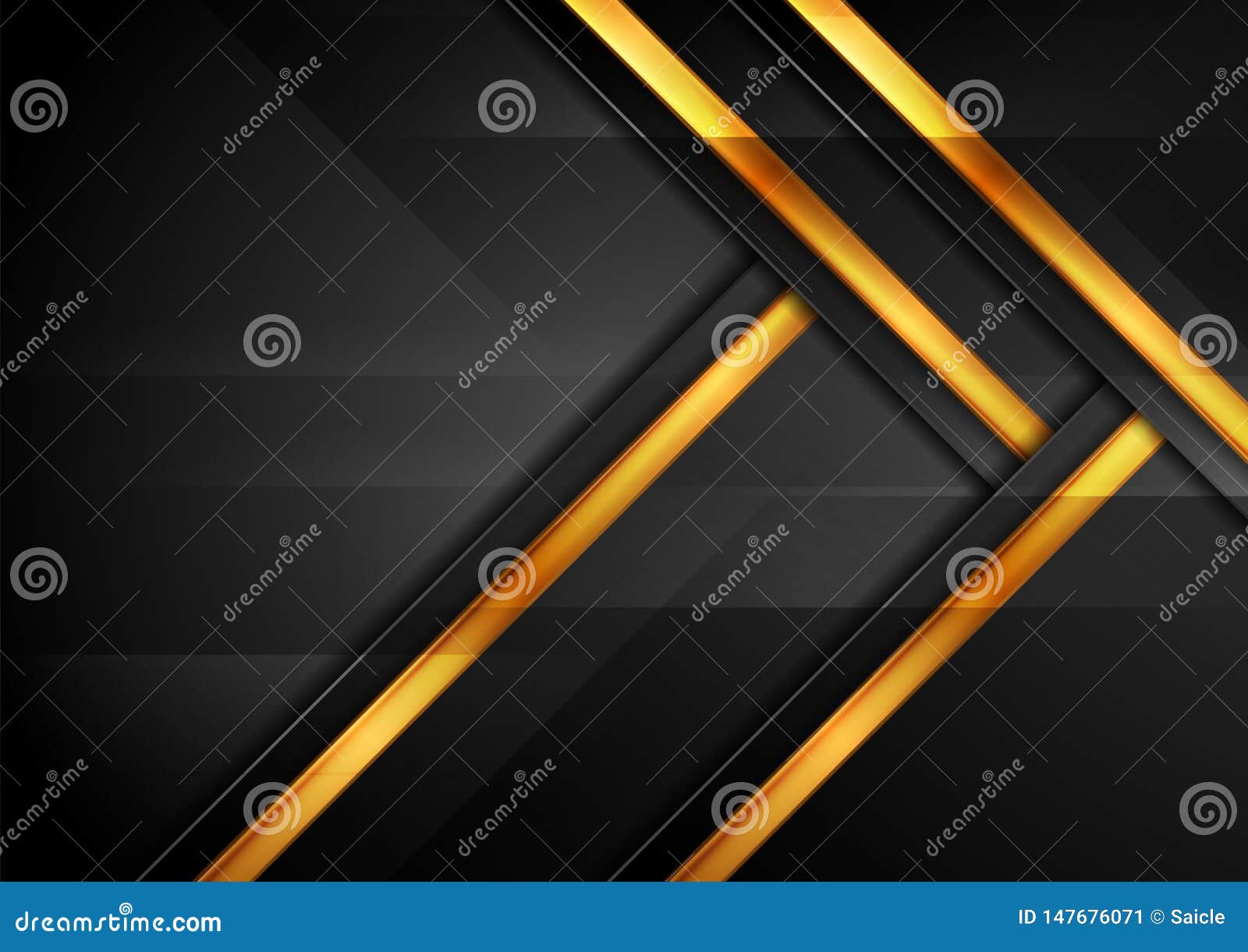 Black and Golden Abstract Hi-tech Background Stock Vector ...