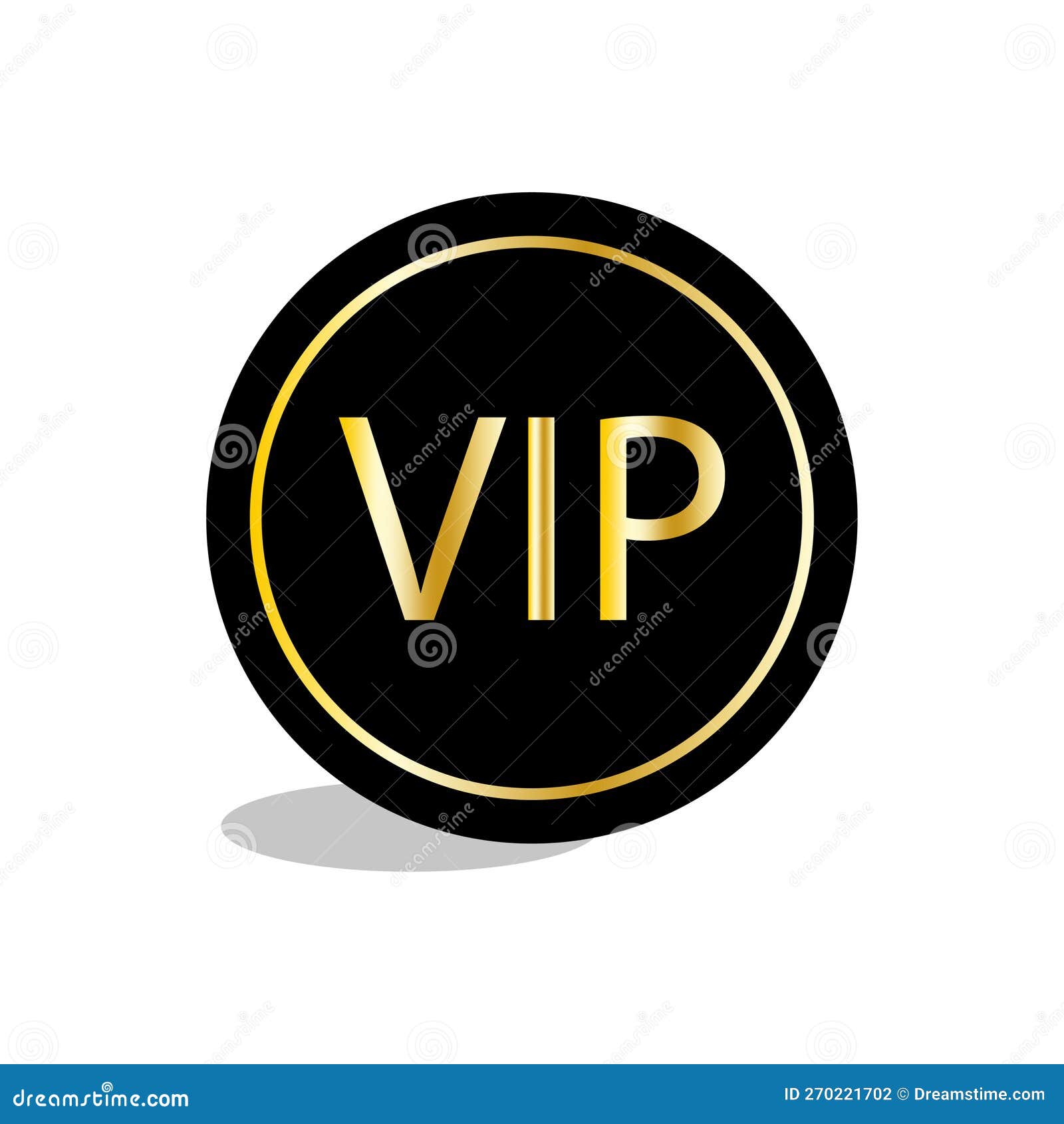 Black Golden Circle Vip for Concept Design. Certificate Design. Vector ...