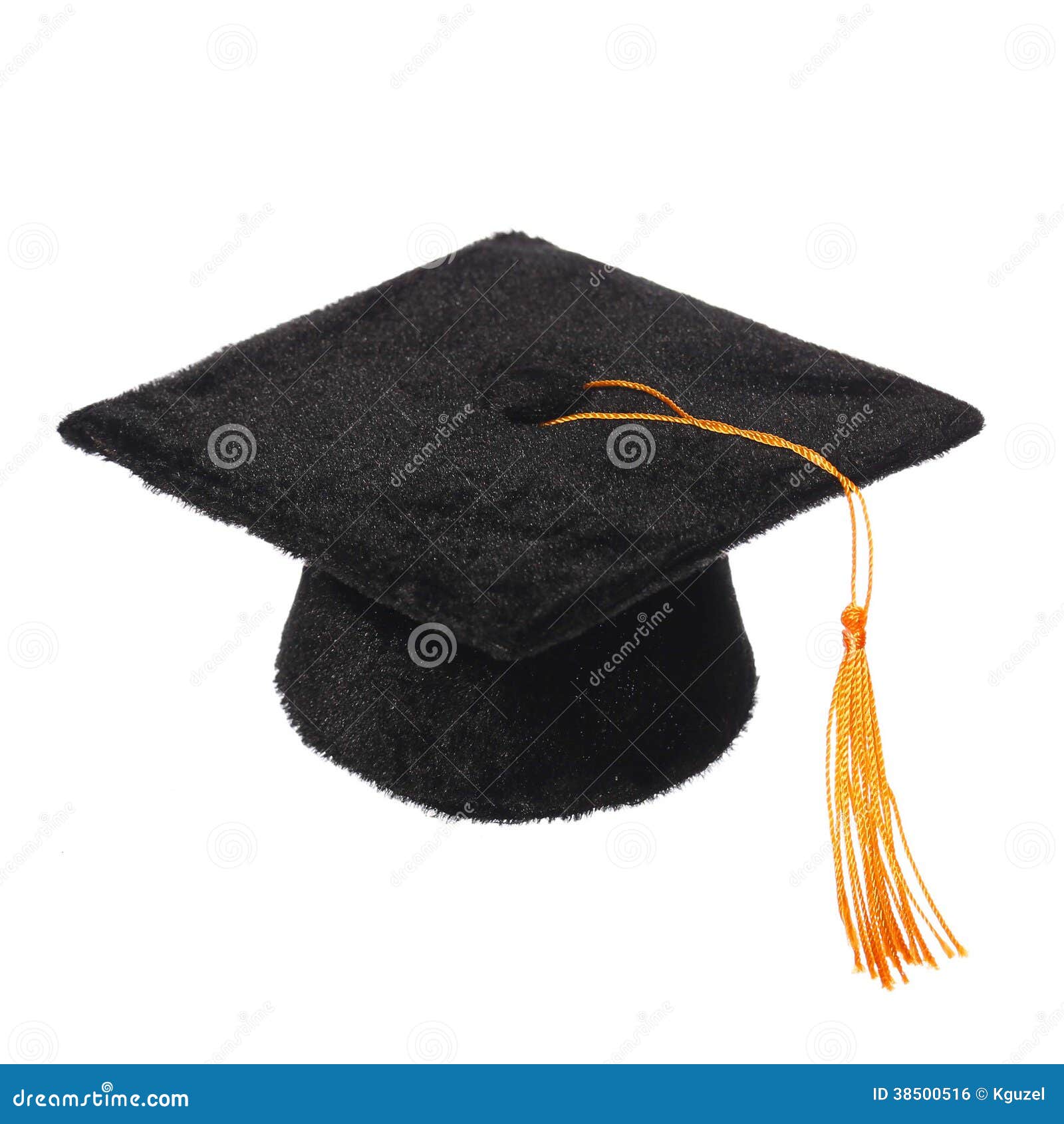 Black Graduation Cap Isolated Stock Photo - Image of board, finishing ...