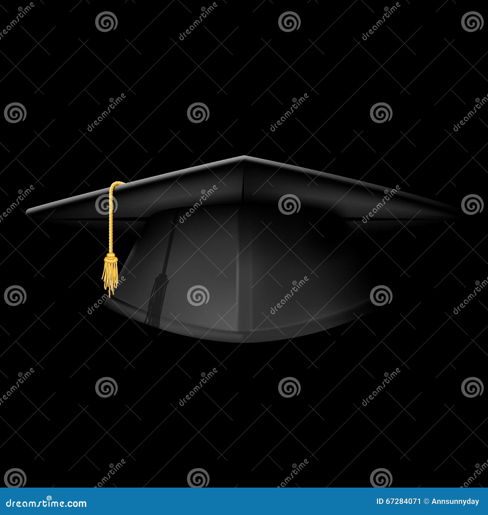 Black Graduation Cap Diploma Icon Vector Illustration | CartoonDealer ...