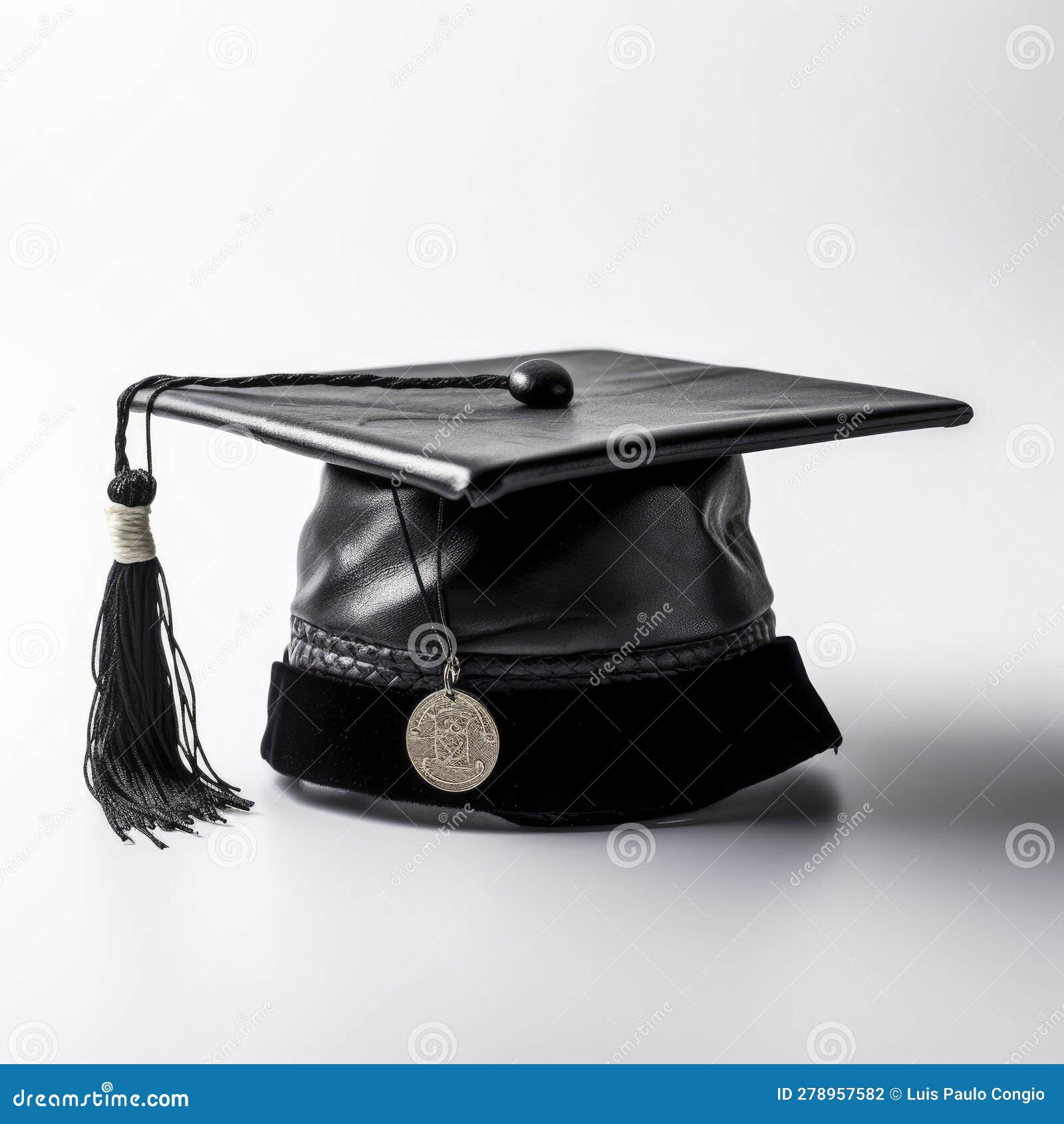 A black graduation hat stock photo. Illustration of knowledge - 278957582