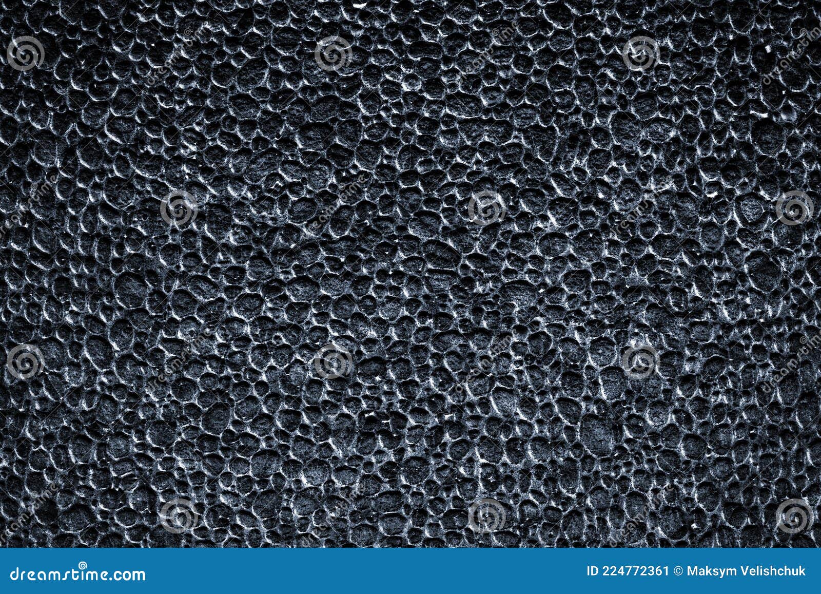 Black Grain Background. Gray Wall For Board Background. Grey Styrofoam ...