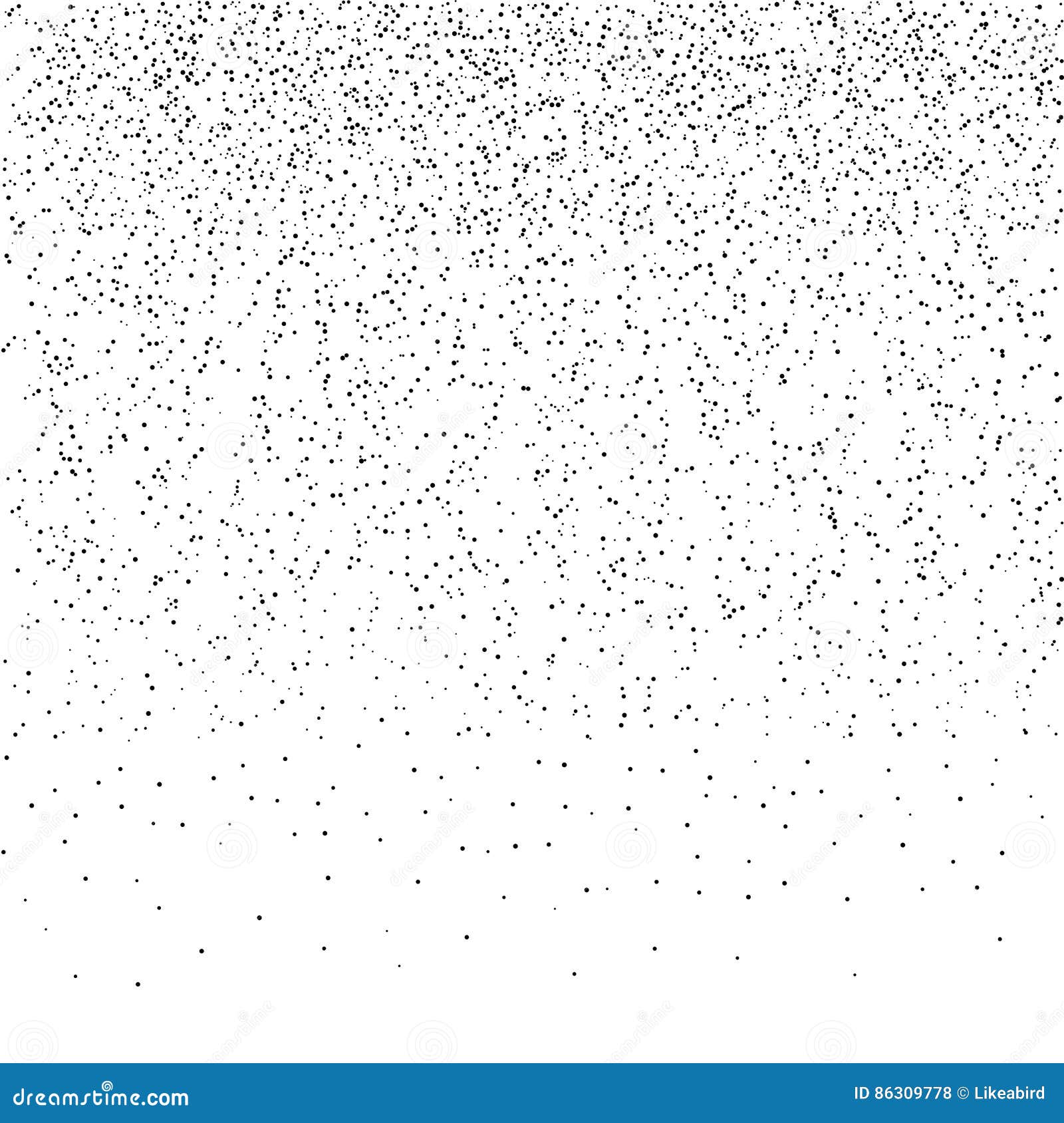 Black Grainy Texture, Inky Dots Falling Down Like Snow or Confetti ...