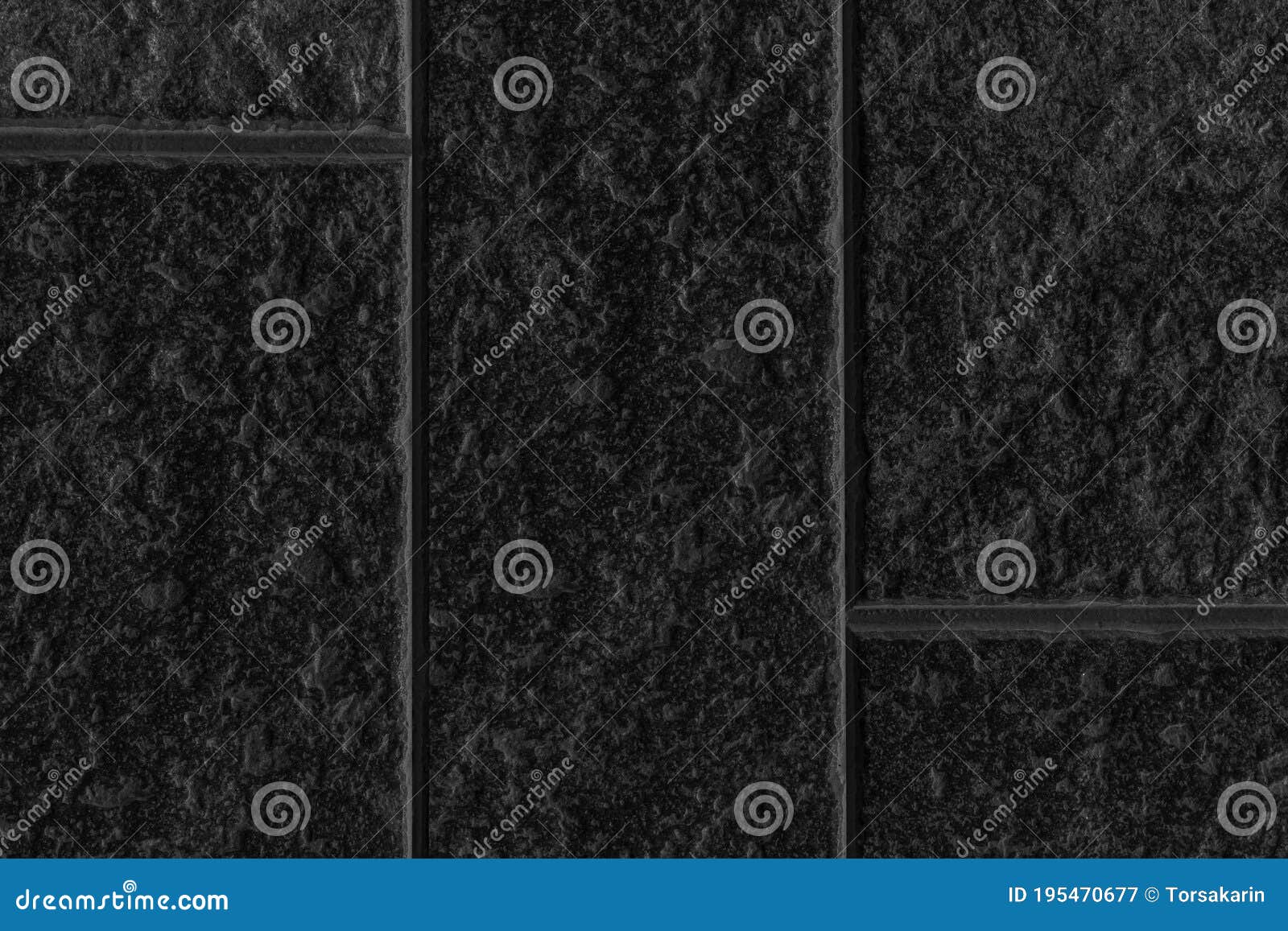 Black Granite Block Wall Pattern and Background Stock Illustration ...