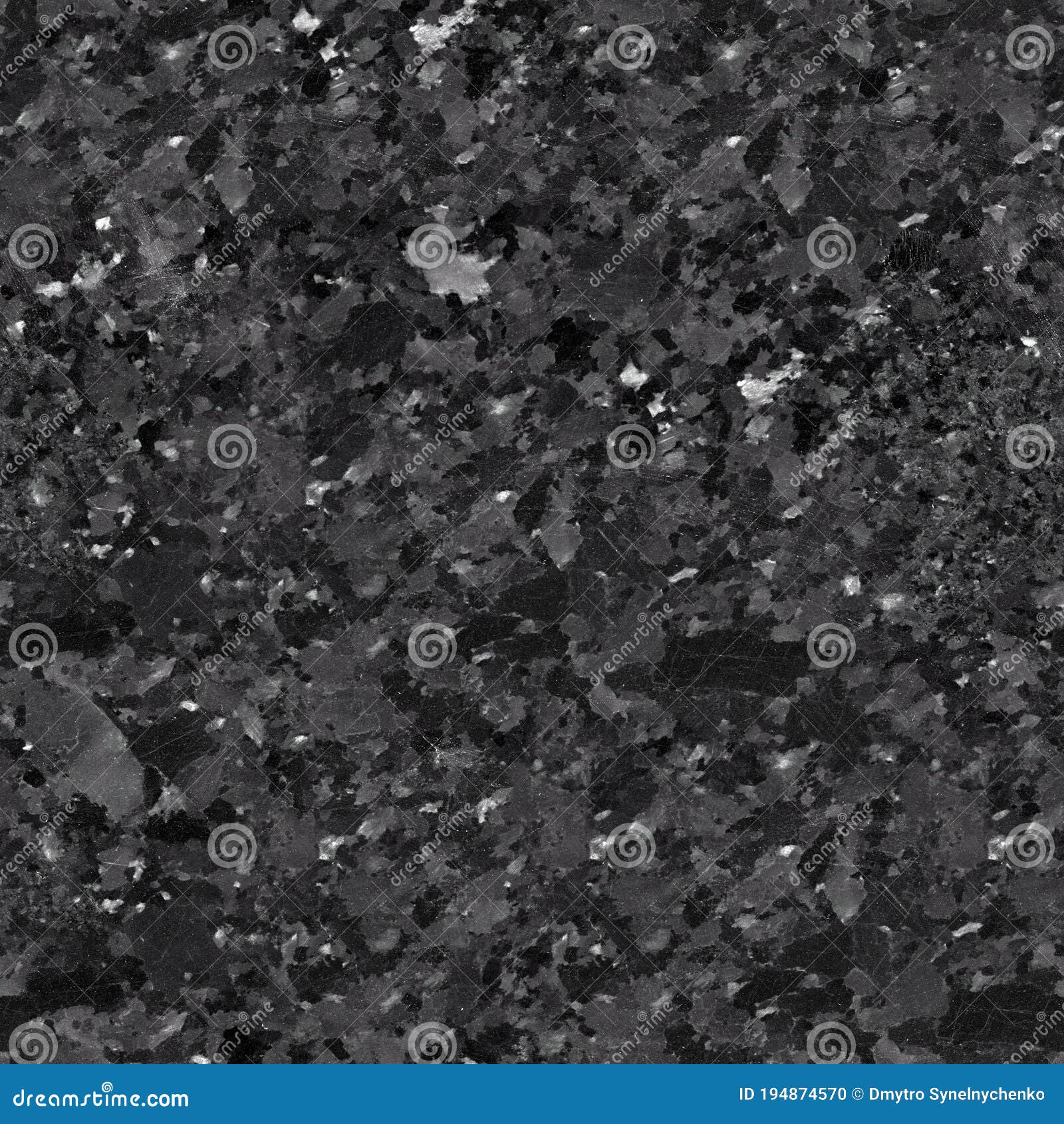 Black Granite Rock Texture. Seamless Square Background, Tile Ready ...