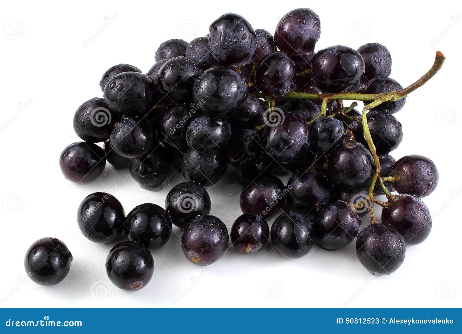 Black grape stock image. Image of isolated, grape, violet - 50812523