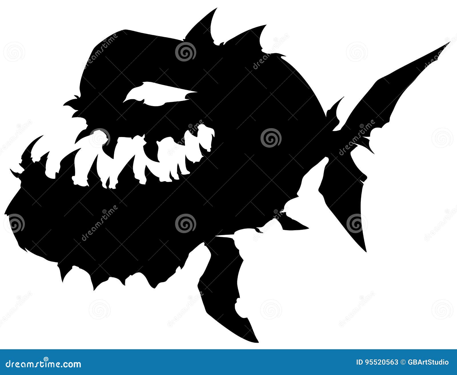 Triangle Black And White Clipart Fish