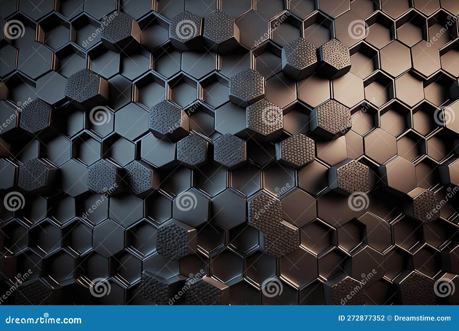 Black Graphite Panel in Form of Honeycomb As 3D Render Abstract ...