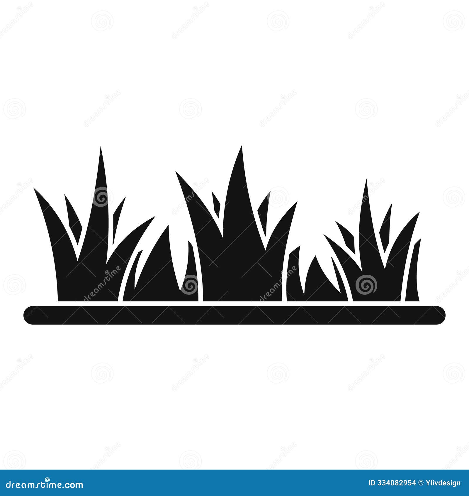 Black Grass Growing from Ground Icon Simple Style Stock Vector ...