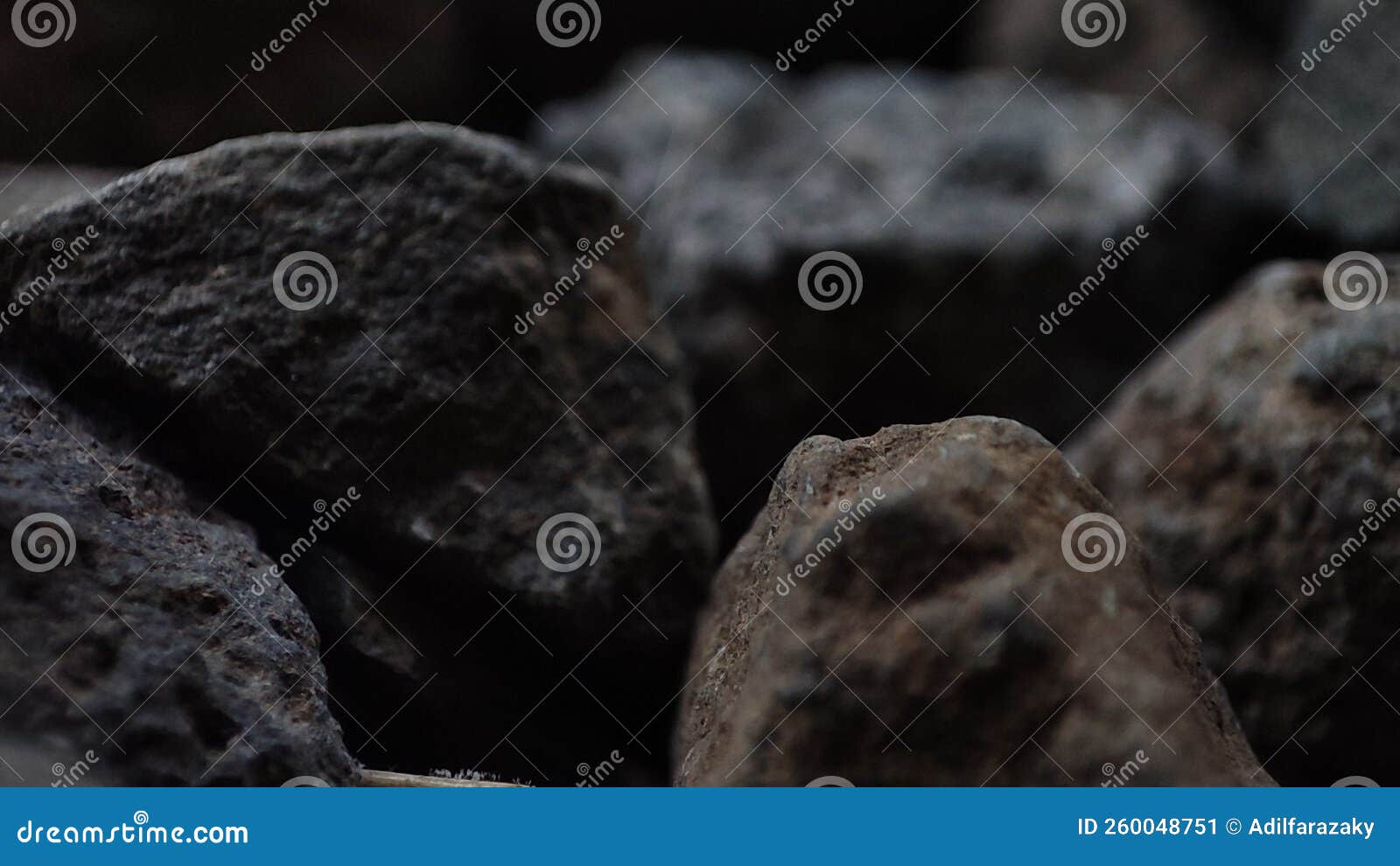 Black Gravel Rocks in Macro Stock Image - Image of rocks, macro: 260048751