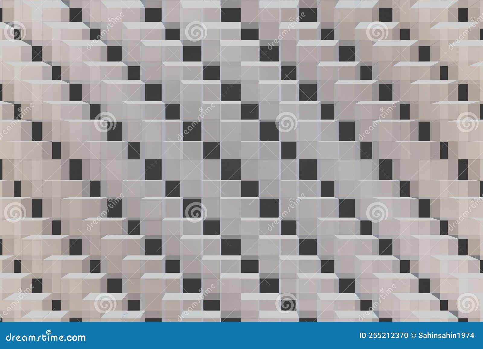 Seamless Abstract Black and Gray Color Square Pattern Texture, Ornament ...