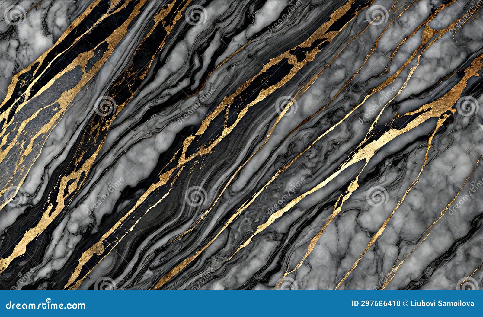 Black Gray with Gold Patterns Marble Background. the Texture of the ...