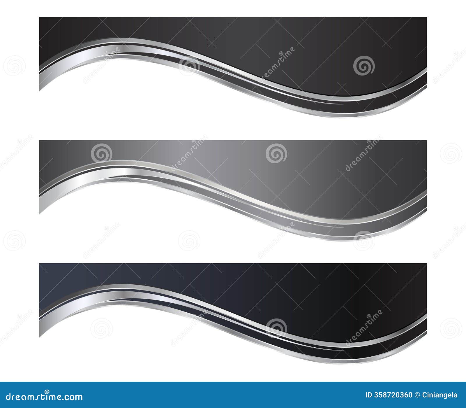 3D Letterhead Divider Template, Business Separator Footer Illustration ...