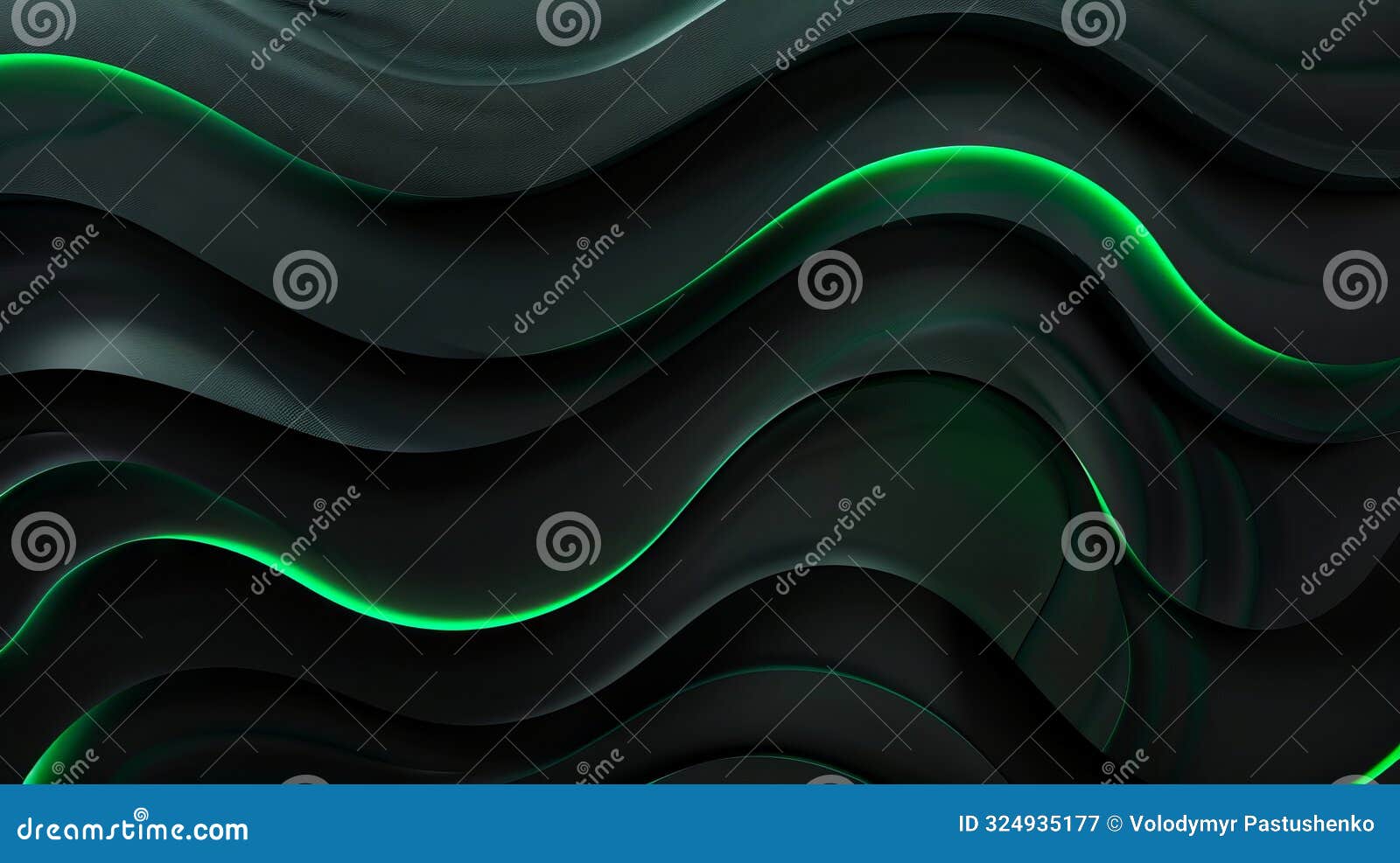 A Black and Green Abstract Background with Waves Stock Image - Image of ... A Black and Green Abstract Background with Waves Stock Image - Image of ...