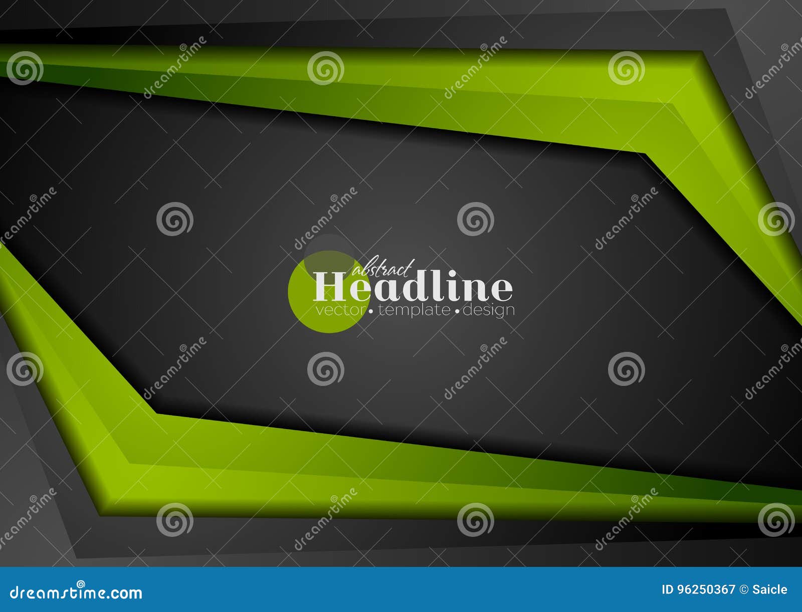 Black and Green Abstract Corporate Contrast Background Stock Vector ...