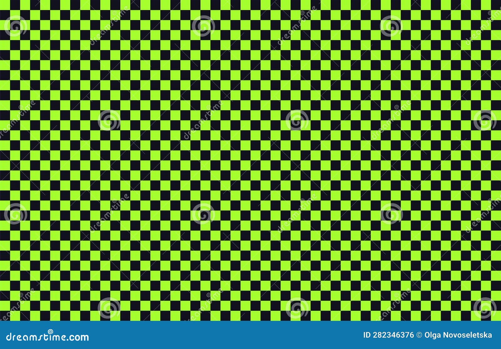 Black and Green Checkered Background. Seamless Square Grid Pattern ...