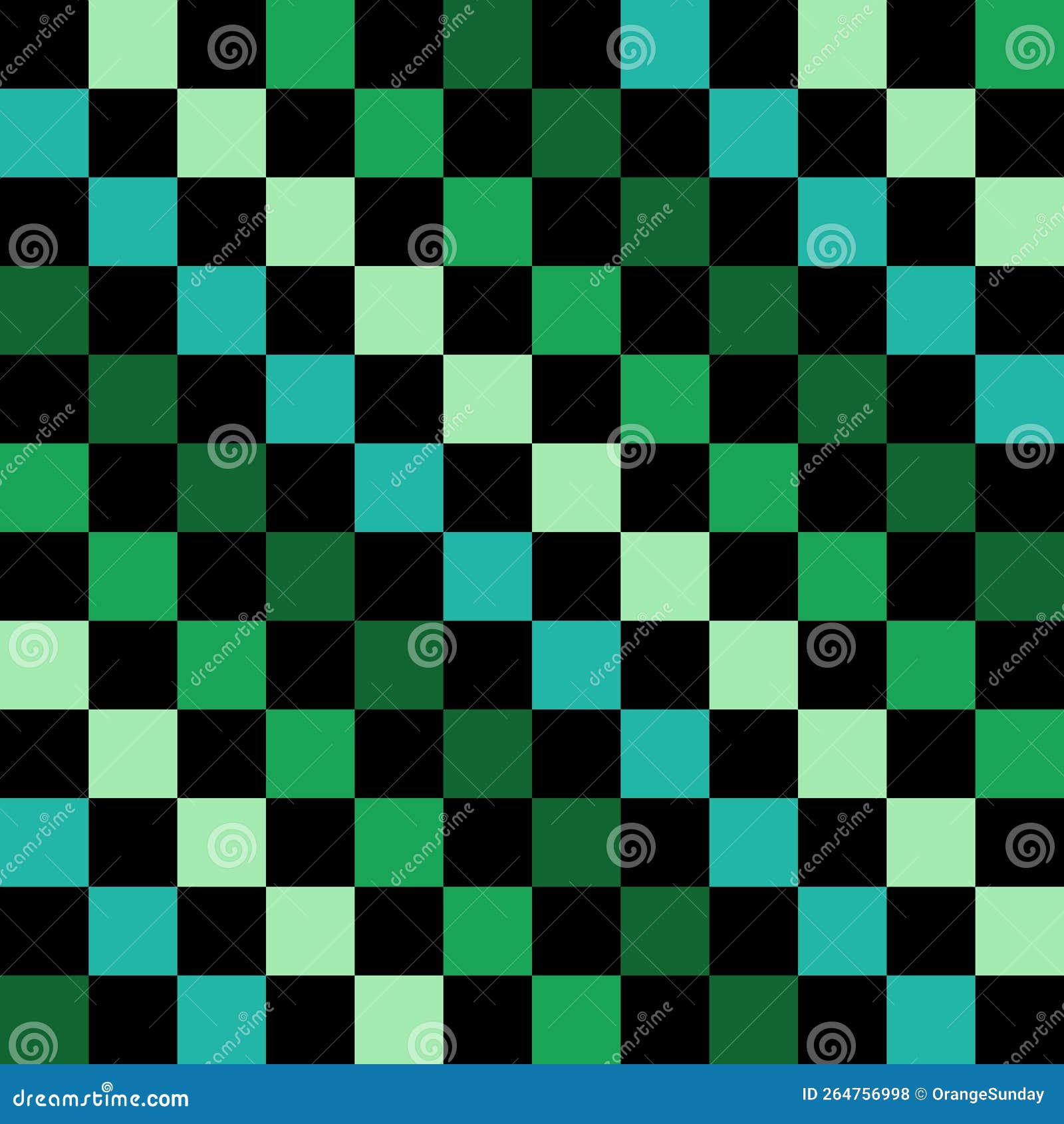 Black Green Checkered Y2K Pattern Stock Illustration - Illustration of ...