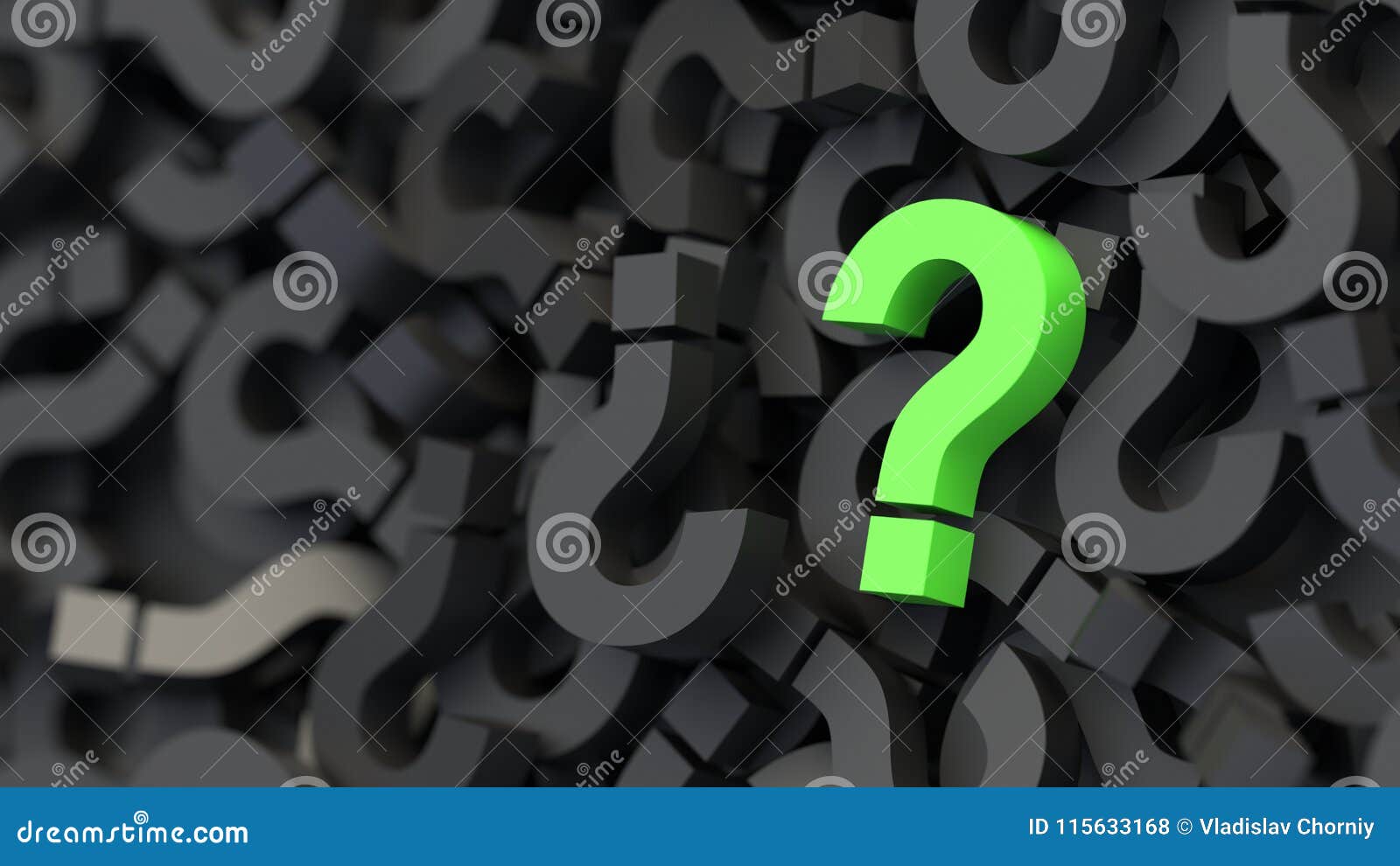 Black and Green Question Marks Stock Illustration - Illustration of ...