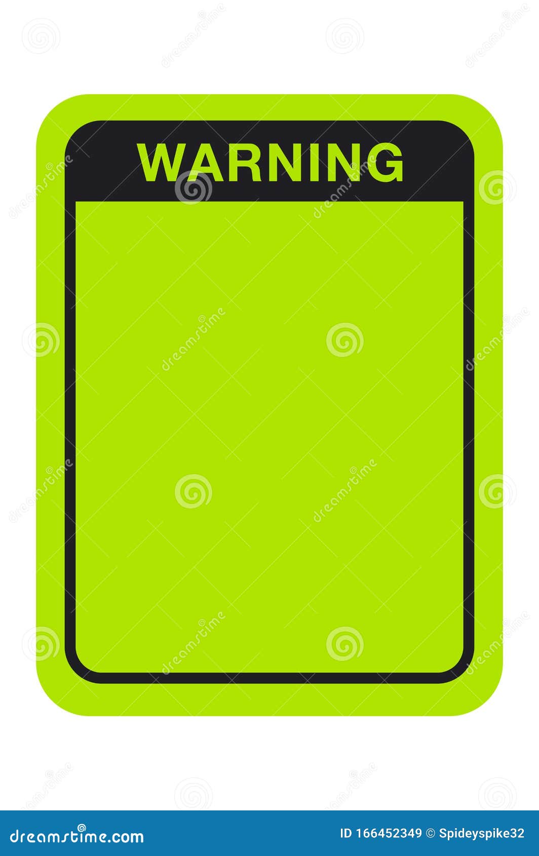 Green Warning Road Sign Throwing Stone Materials Icon Isolated On Green ...