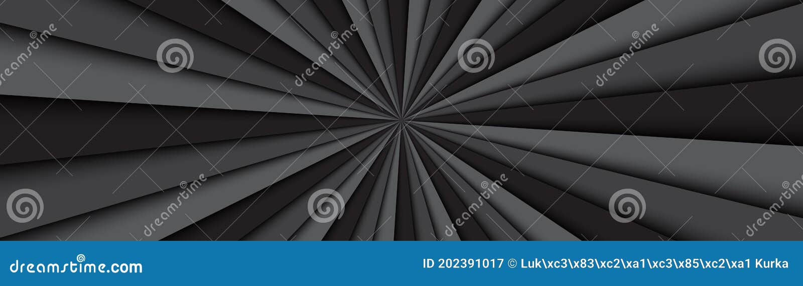 Black and Grey Abstract Header. Dark Black Lines Stock Vector ...