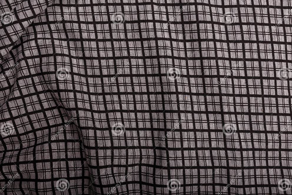 Black and Grey Checkboard Pattern Cotton Fabric Background, Garment ...