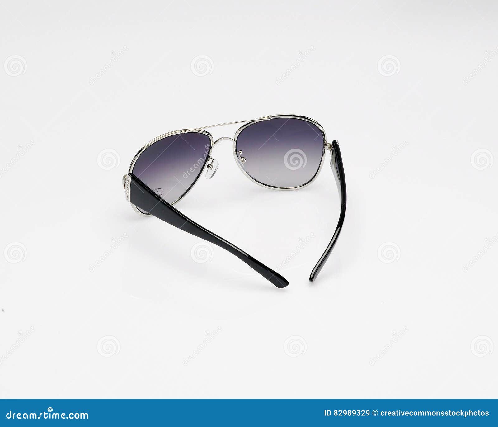 Black Grey Framed Aviator Style Sunglasses Picture. Image: 82989329