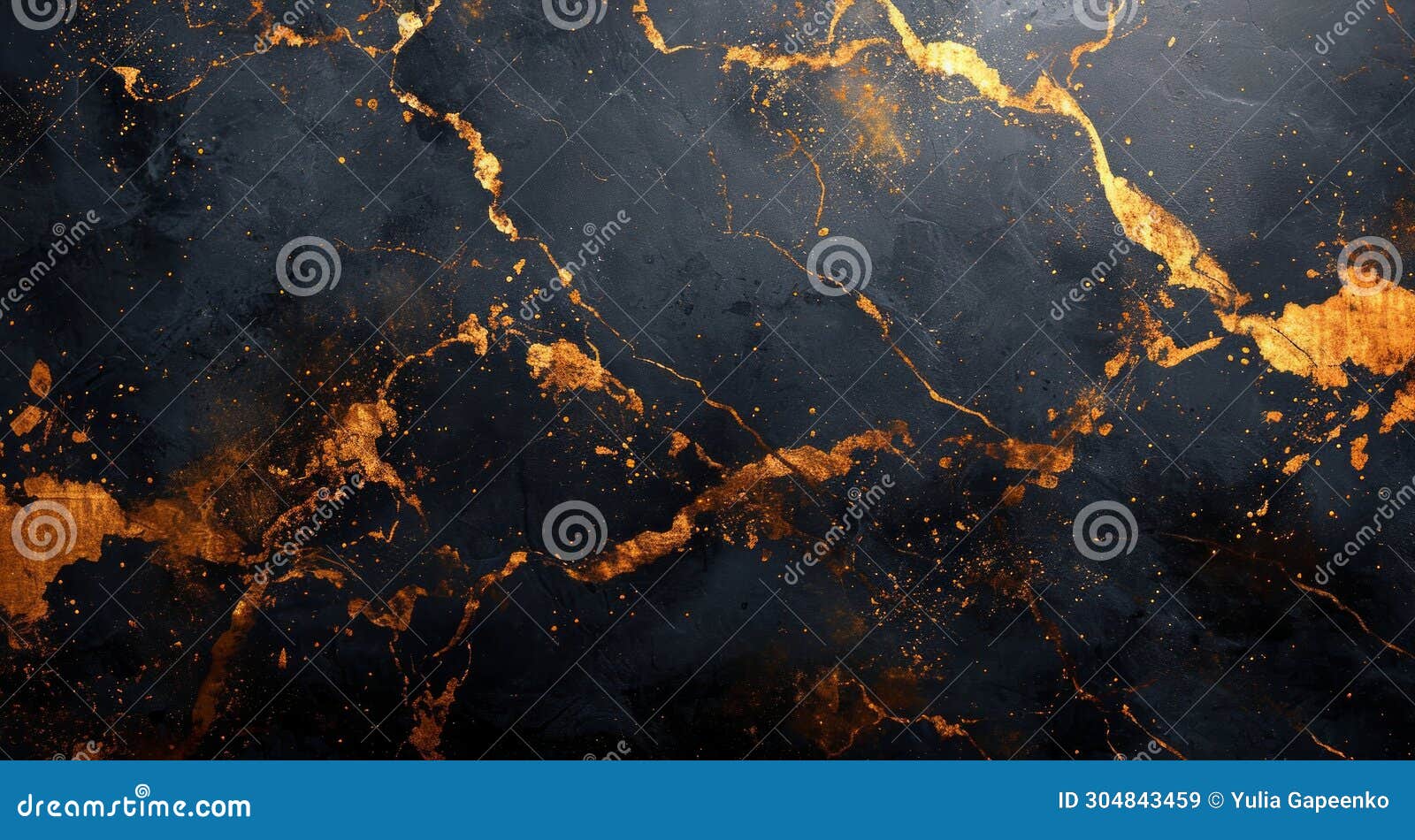 Black and Grey Marble Texture with Gold Paint Stock Image - Image of ...