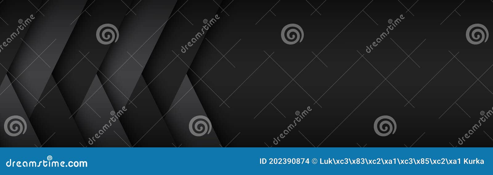 Black and Grey Overlayed Paper Layers. Abstract Modern Vector Header ...